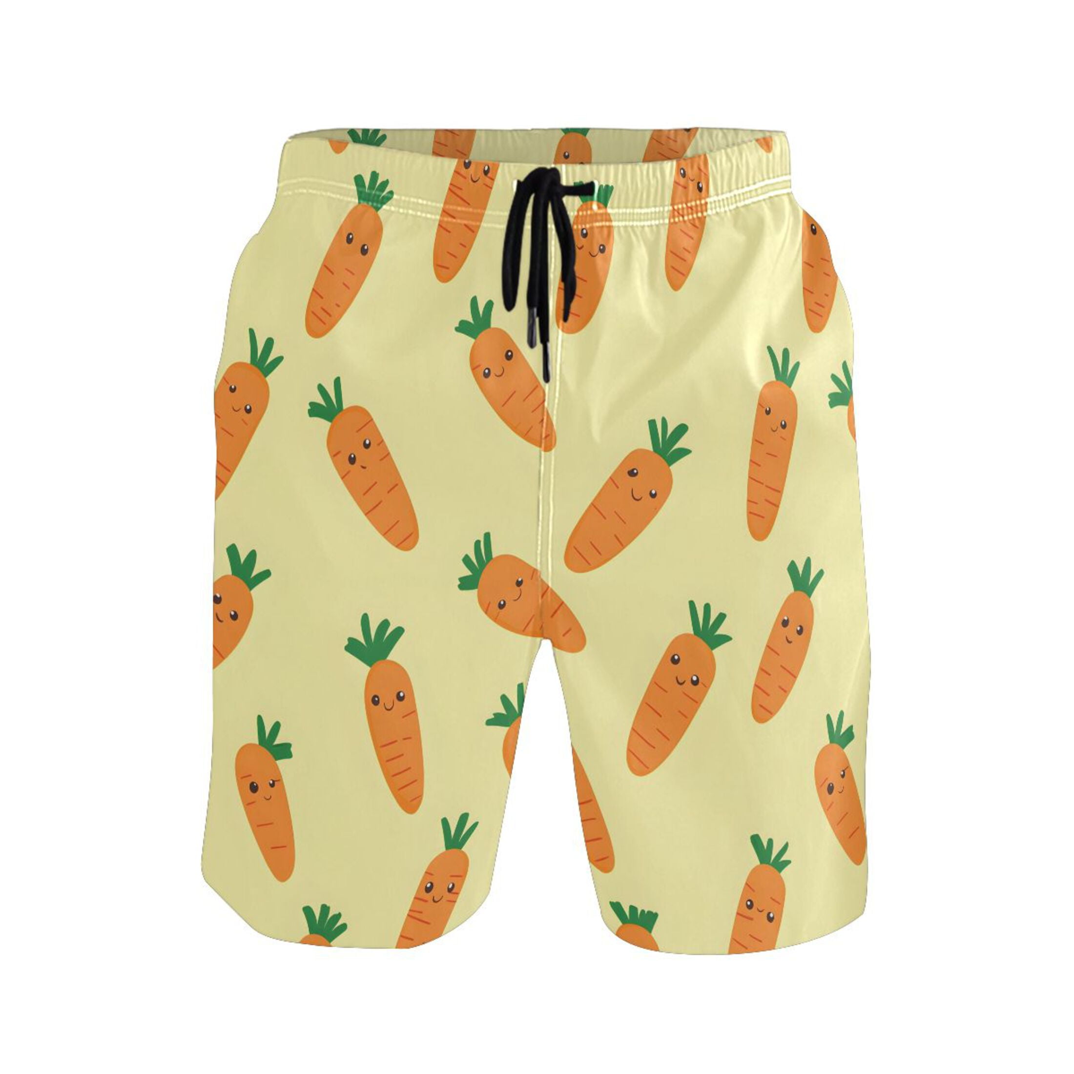 joogoo Men's Swim Trunks Cute Carrot Beach Shorts with Pockets S ...
