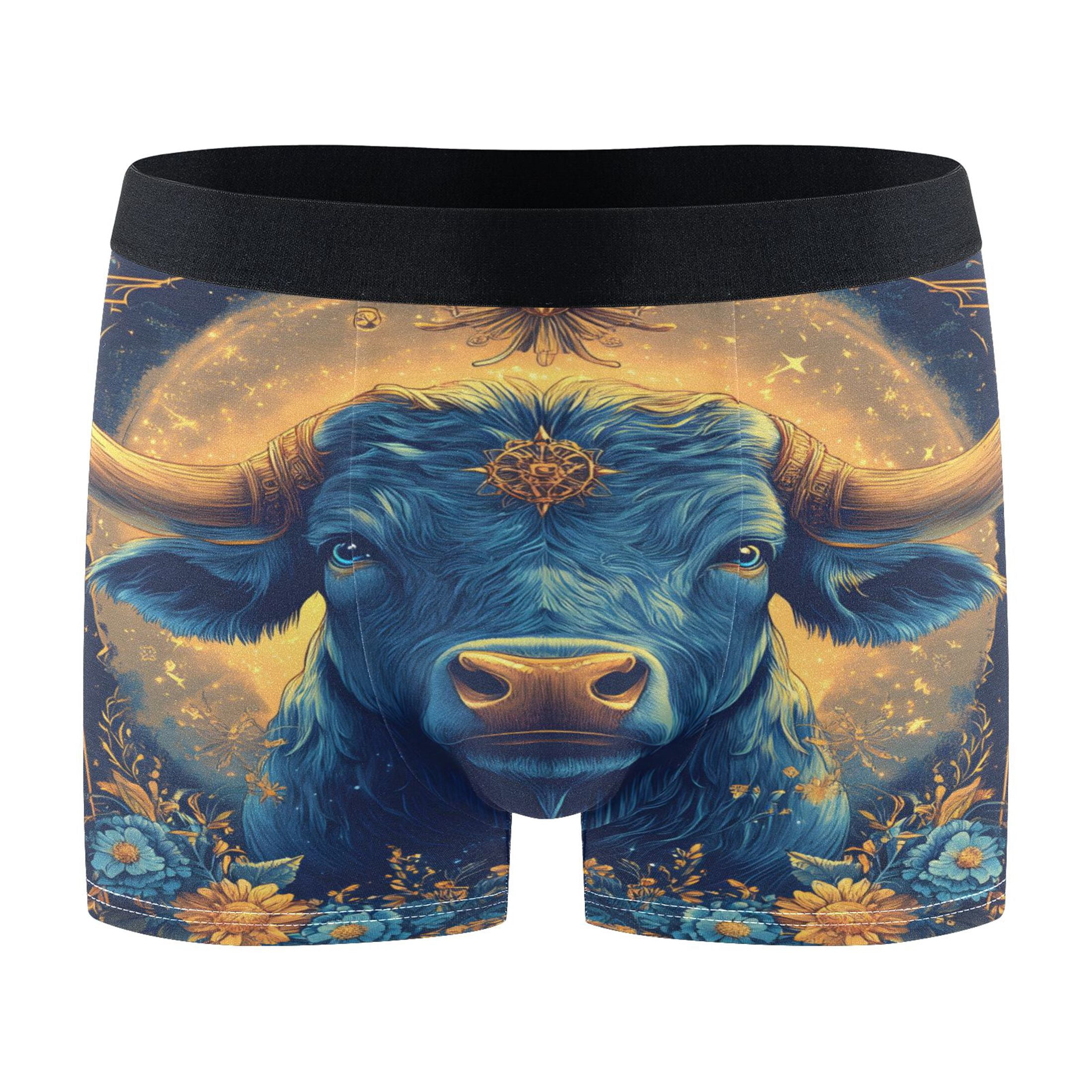 joogoo Mens Boxer Briefs Cow Soft Underwear Stretch Trunks S - Walmart.com