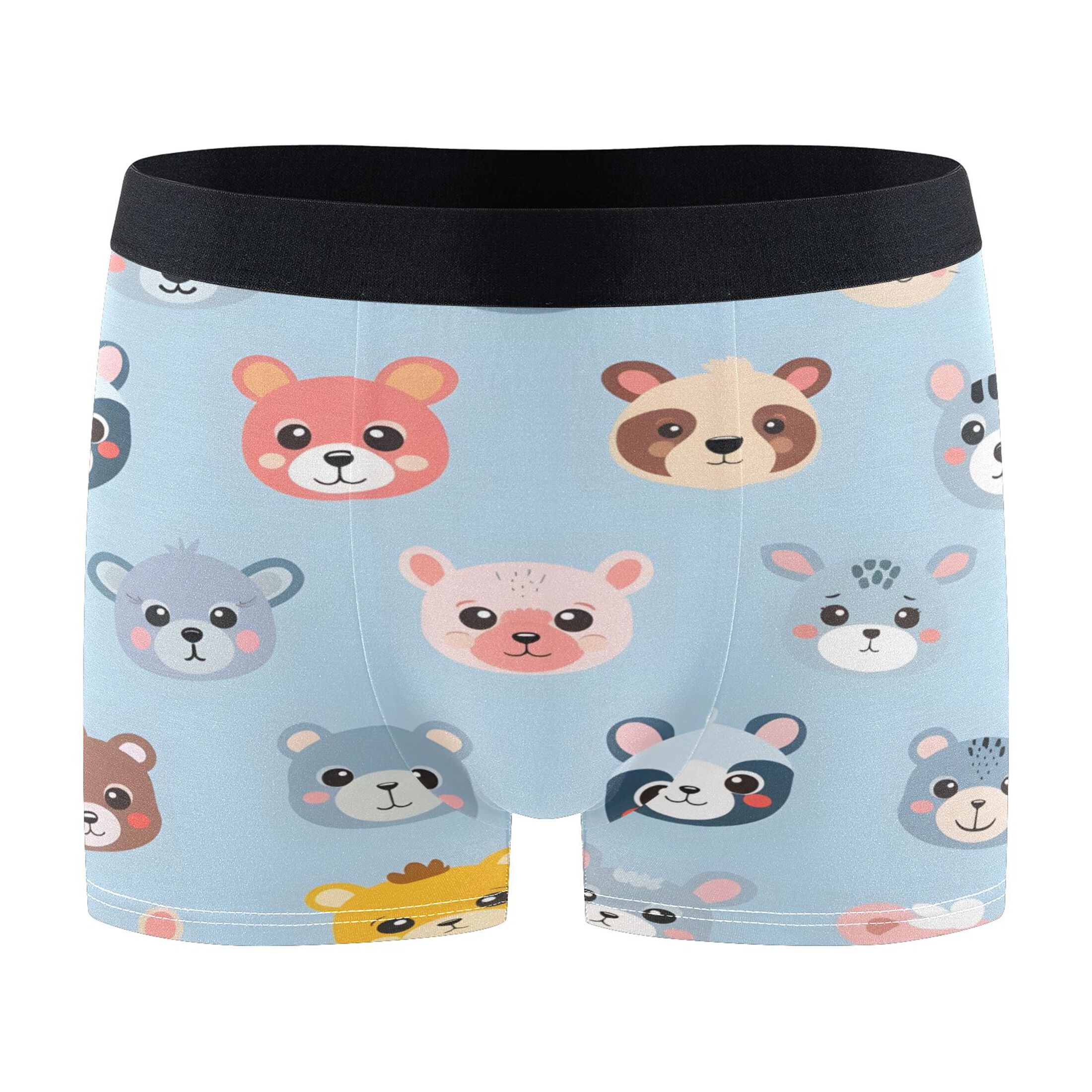 joogoo Mens Boxer Briefs Cute Cartoon Animal Bears Soft Underwear ...