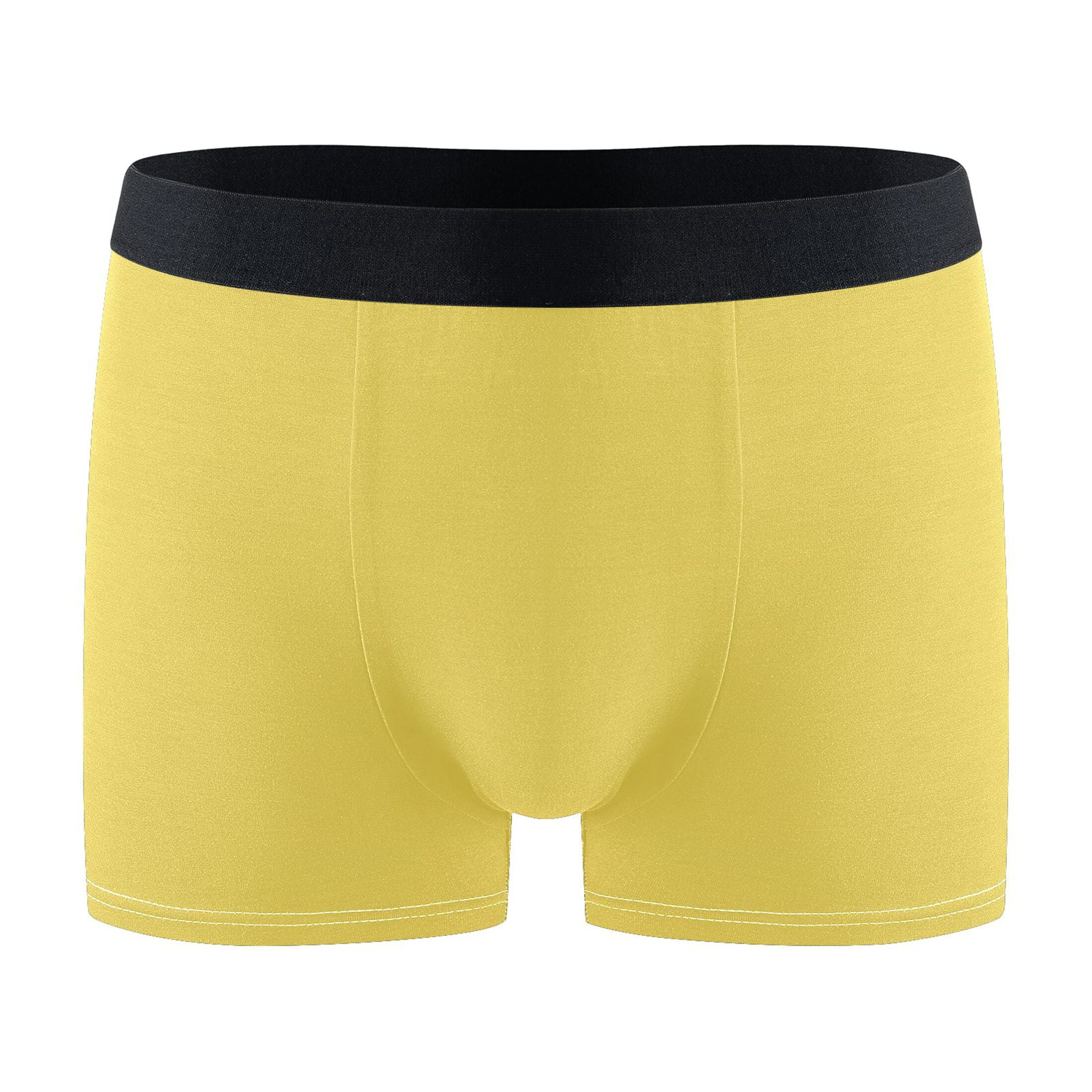 joogoo Mens Boxer Briefs Goose Yellow Soft Underwear Stretch Trunks M ...