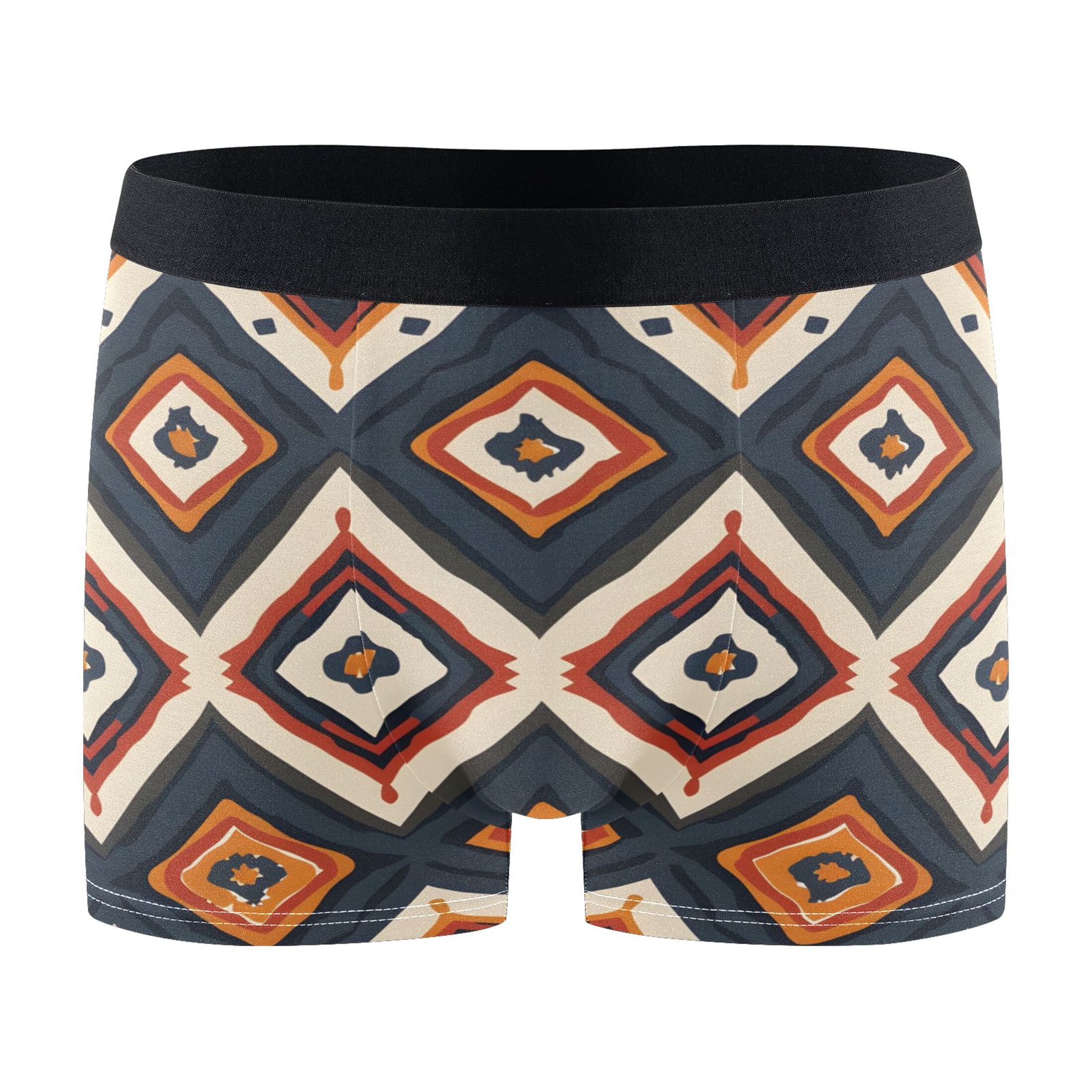 joogoo Mens Boxer Briefs Graffiti Checkered Pattern Soft Underwear ...