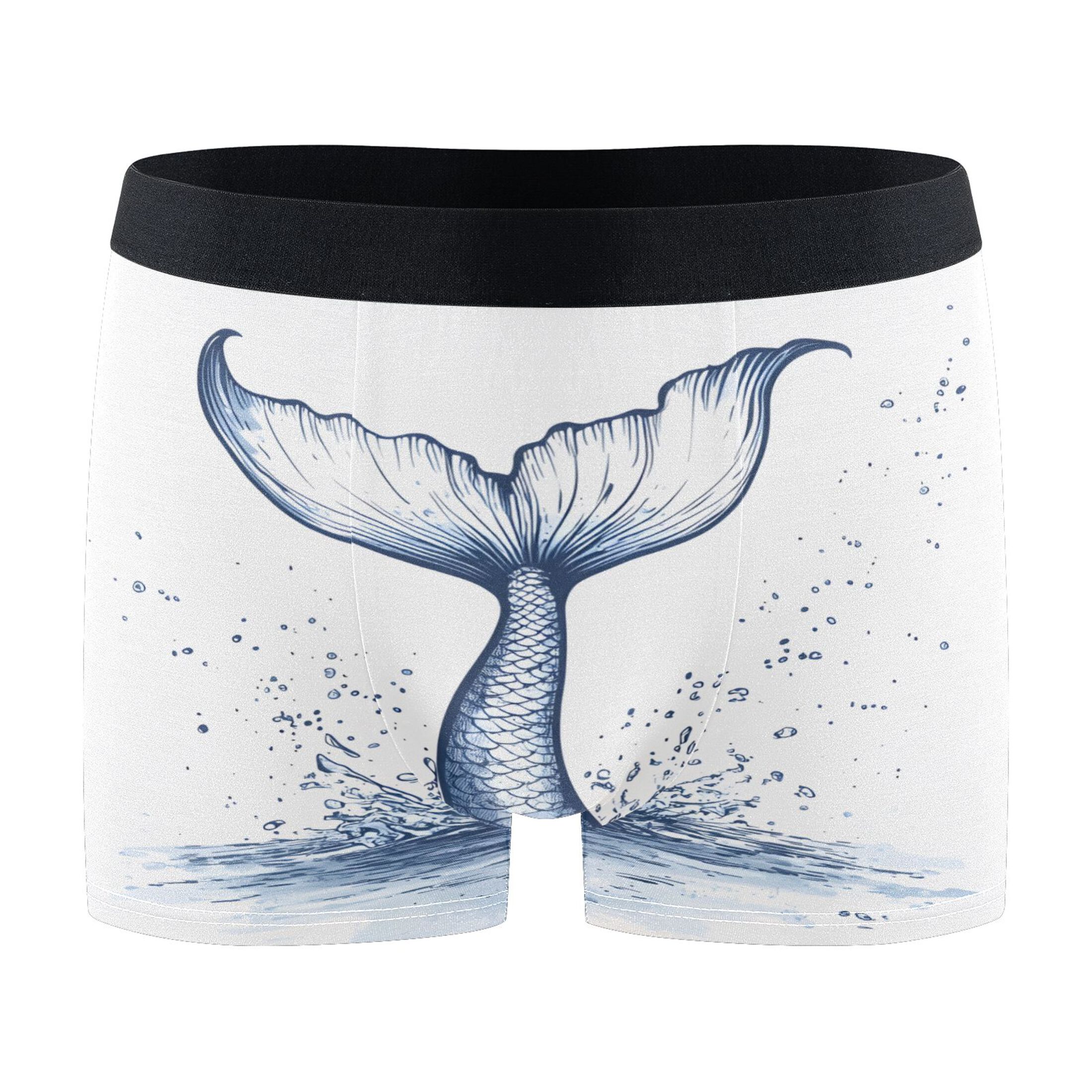 joogoo Mens Boxer Briefs Mermaid Tail Soft Underwear Stretch Trunks M ...