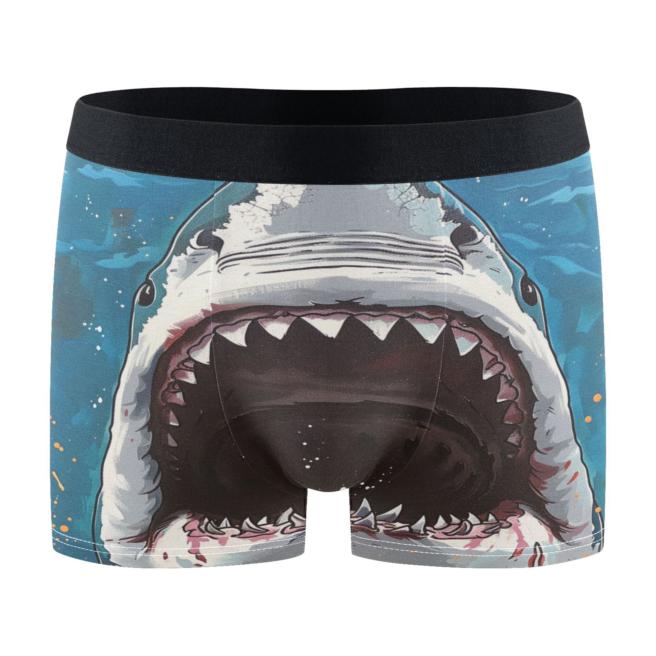 joogoo Mens Boxer Briefs Shark Big Mouth Soft Underwear Stretch Trunks ...
