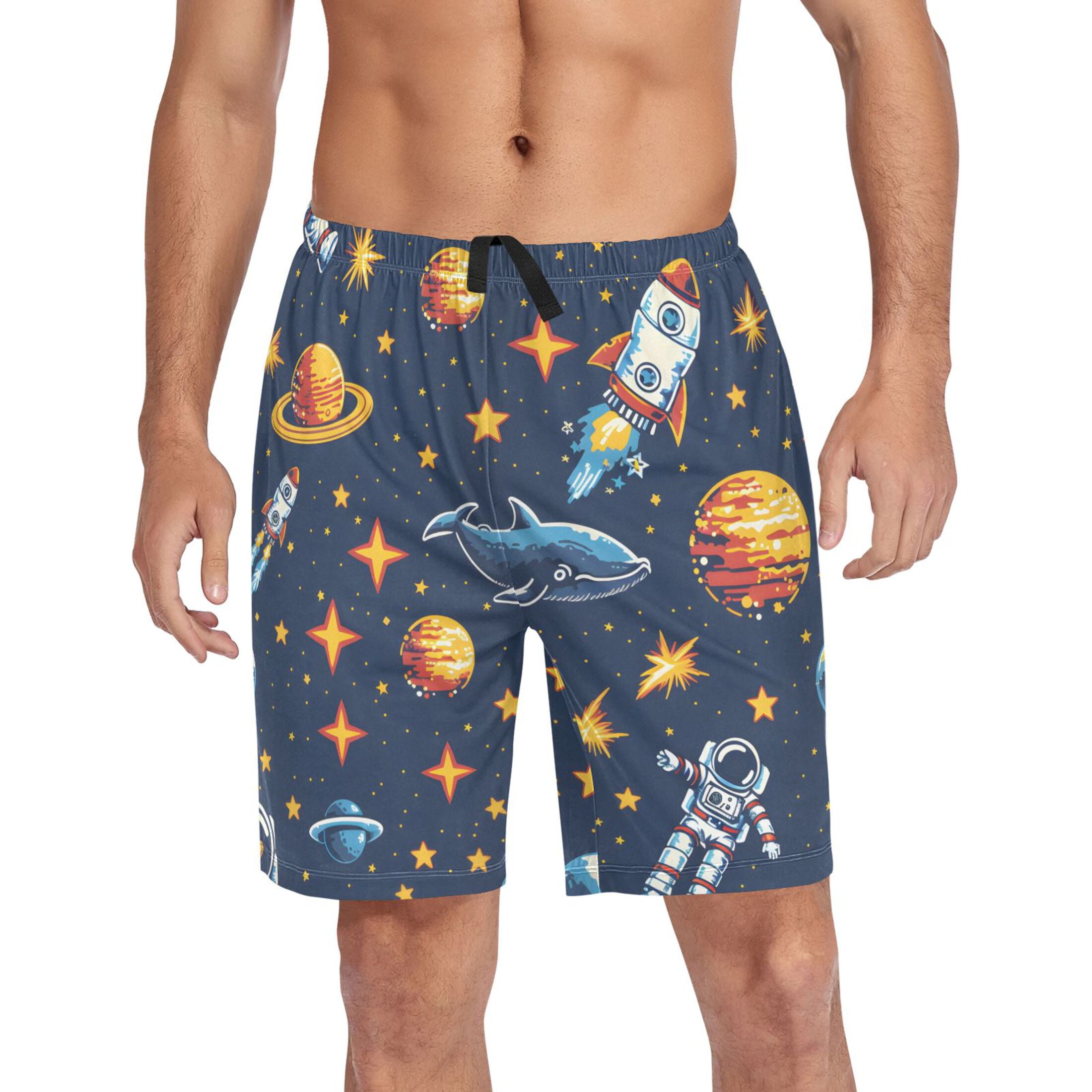 joogoo Mens Swim Trunks Space Stars Universe Beach Shorts Drawstring ...