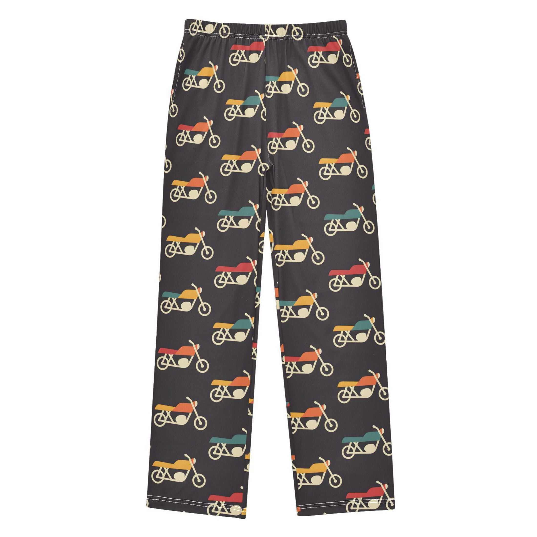 joogoo Motorcycles Pajama Pants Pj Bottoms Sleepwear Lounge L - Walmart.com