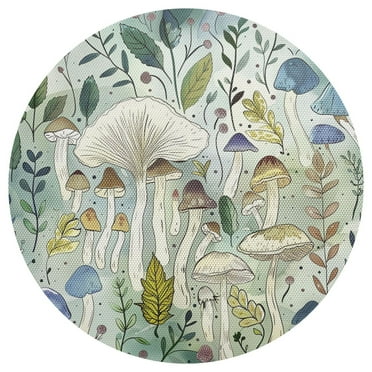 GZHJMY Golden Marble Texture Round Placemats for Dining Table, Circle ...