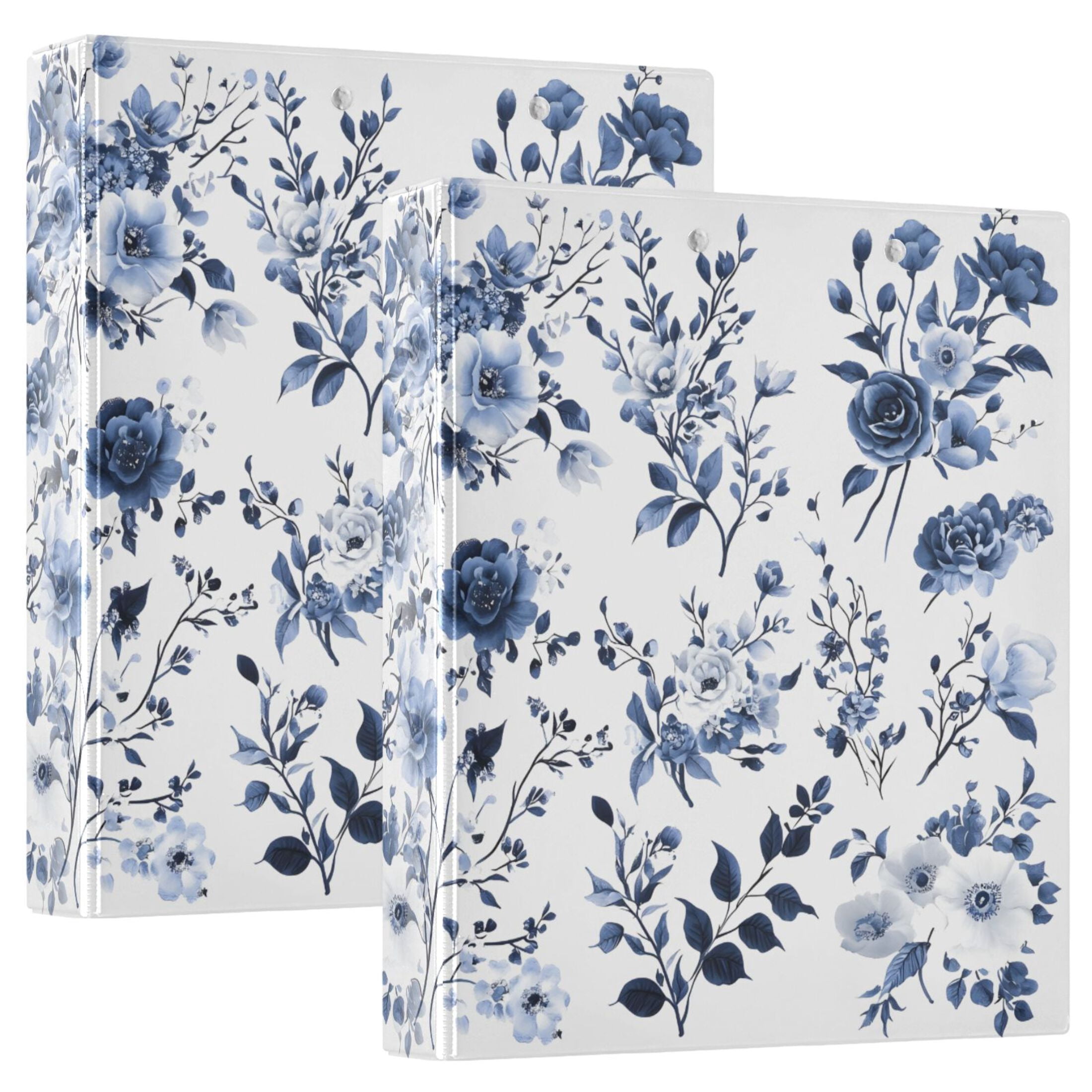 joogoo Peony Flowers Pattern Hardcover 3 Ring Binder 1.5" Round Rings ...