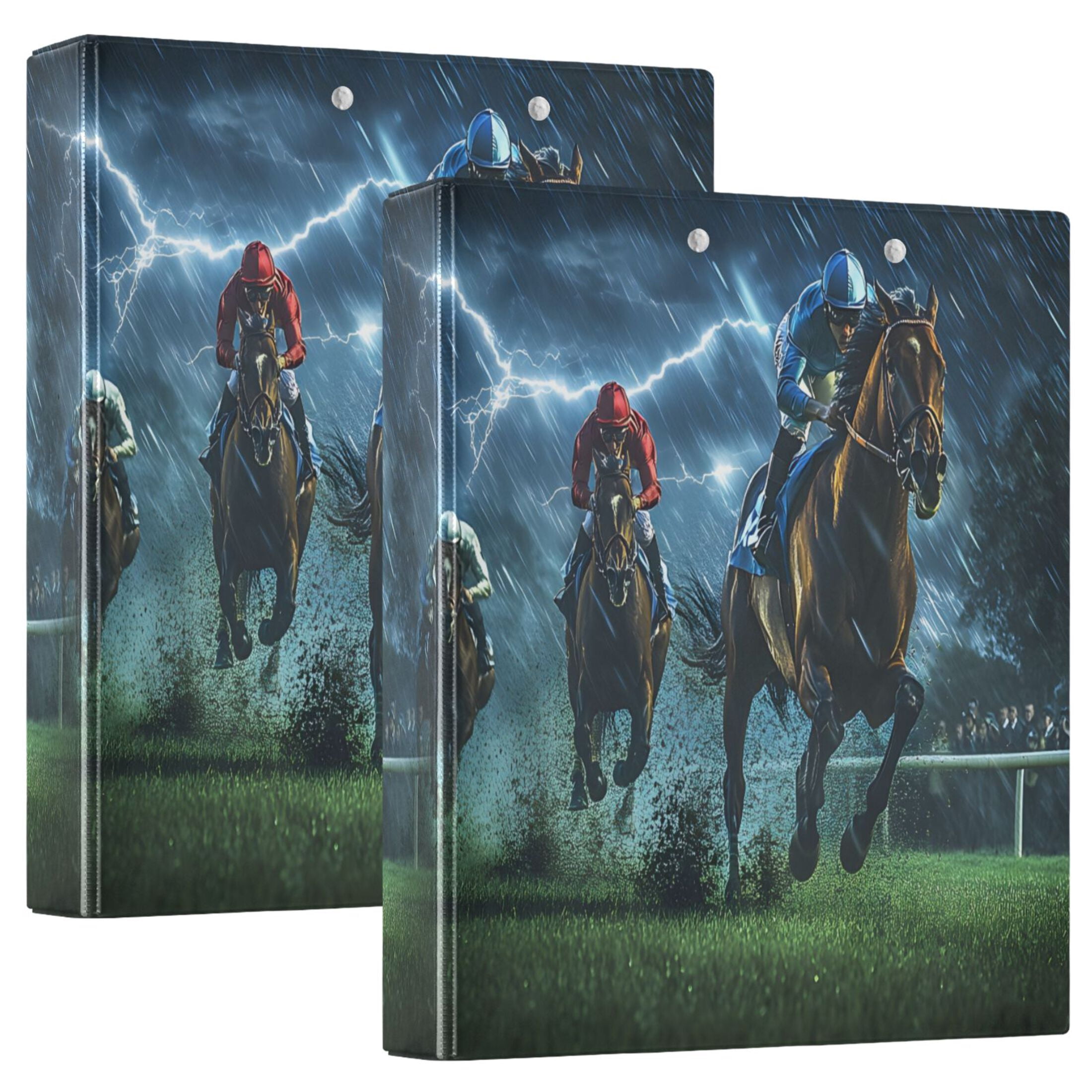 joogoo Race Lightning Hardcover 3 Ring Binder 1.5" Round Rings Interior ...