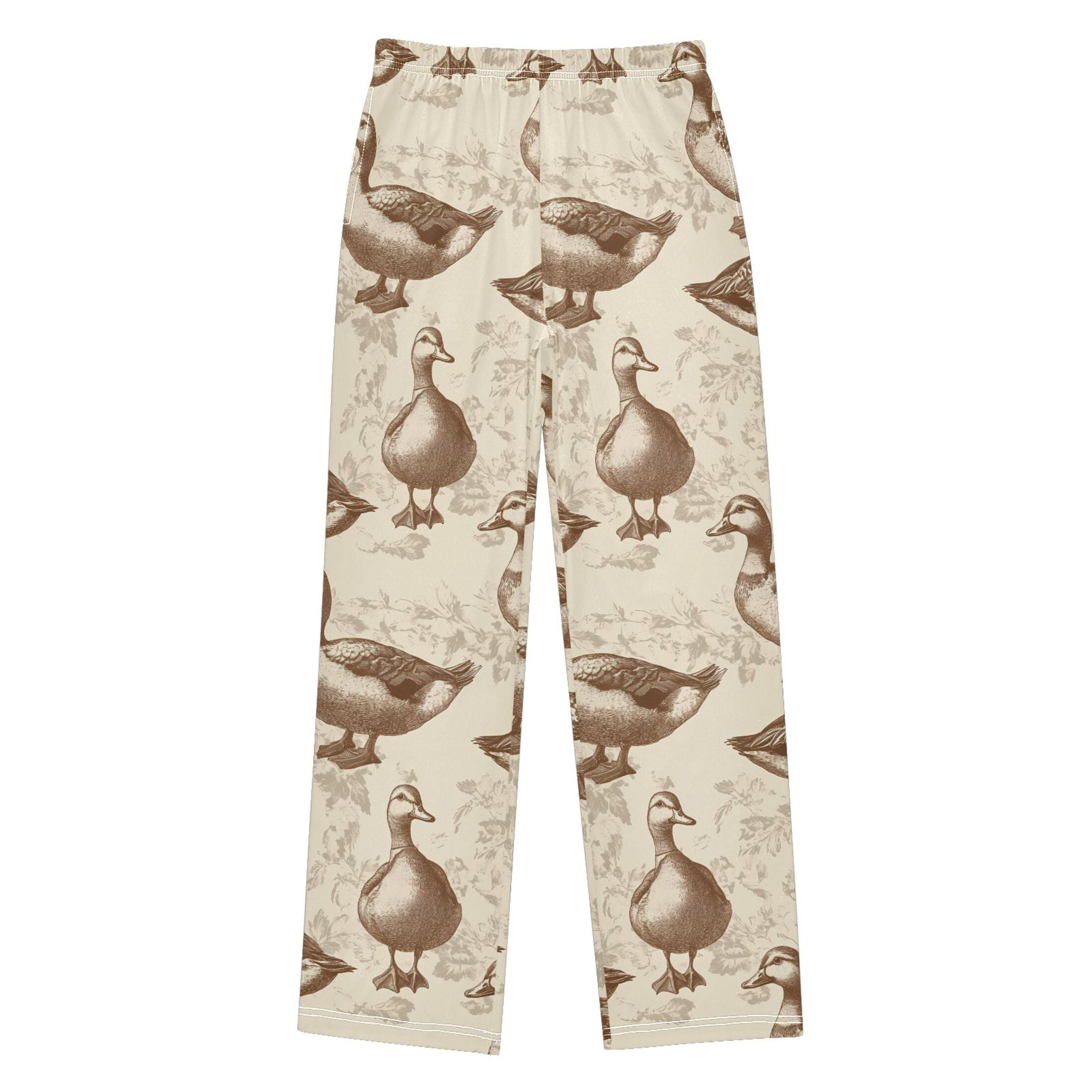 joogoo Retro Ducks Pajama Pants Pj Bottoms Sleepwear Lounge S - Walmart.com