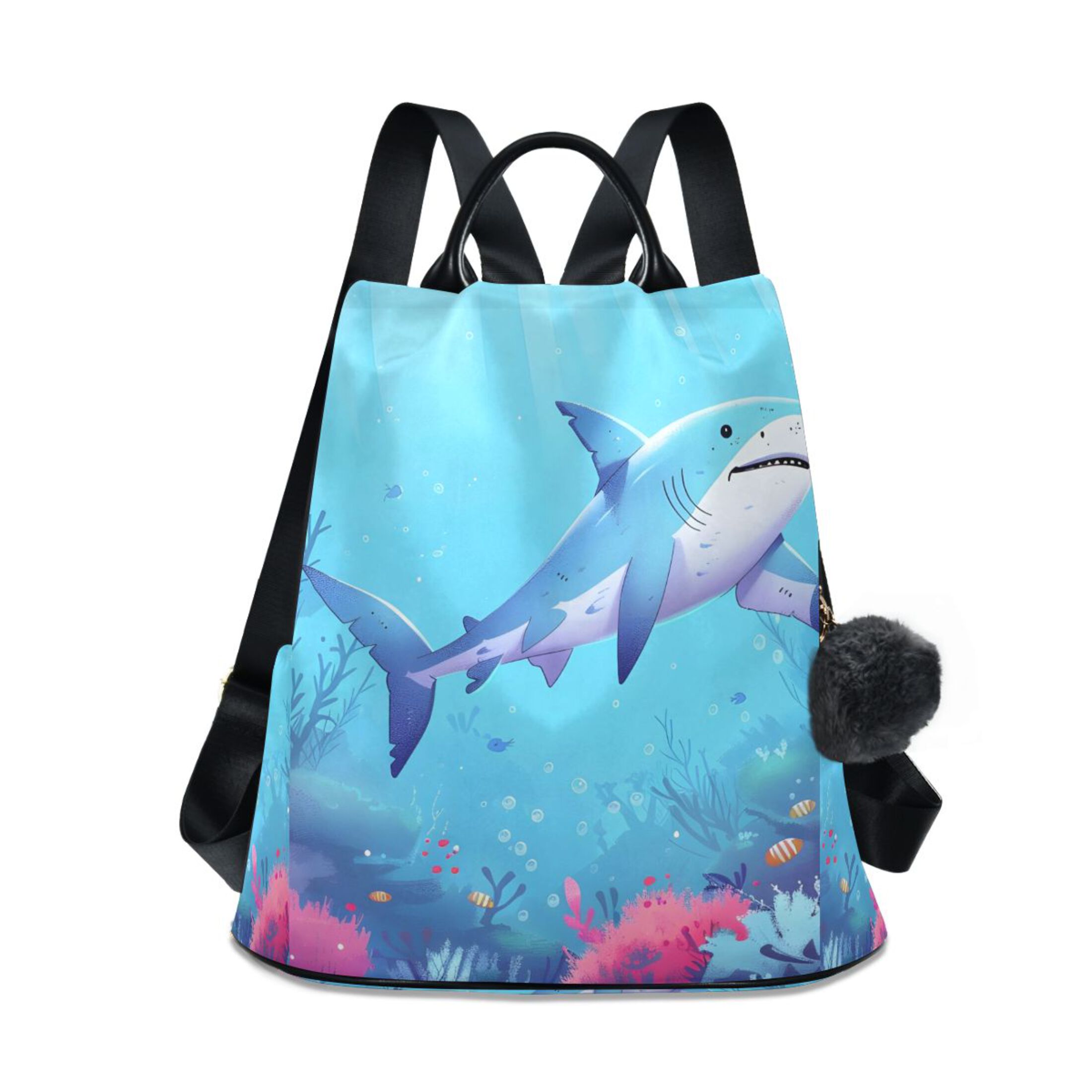 joogoo Shark Coral under Sea Backpack Purse for Women Anti Theft ...