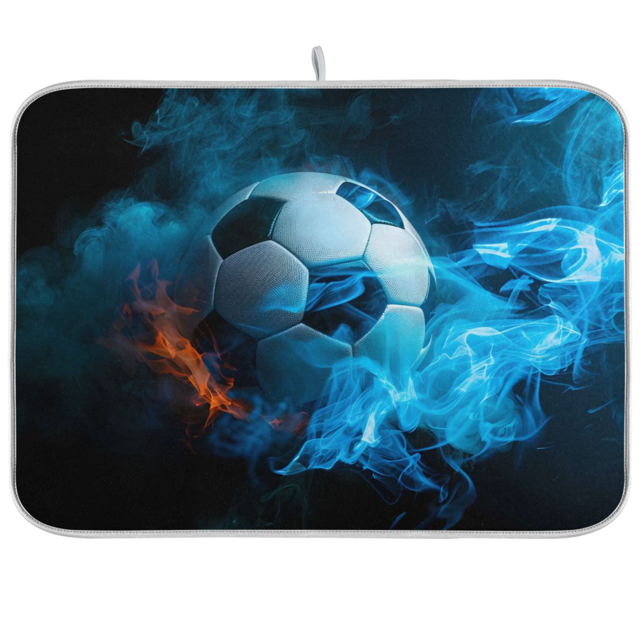 joogoo Soccer Ball with Fire Dish Drying Mat Kitchen Counter Absorbent ...