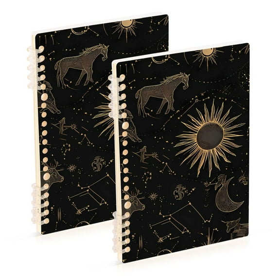 joogoo Spiral Journal Notebook Bohomia Owls in Floral College Ruled ...