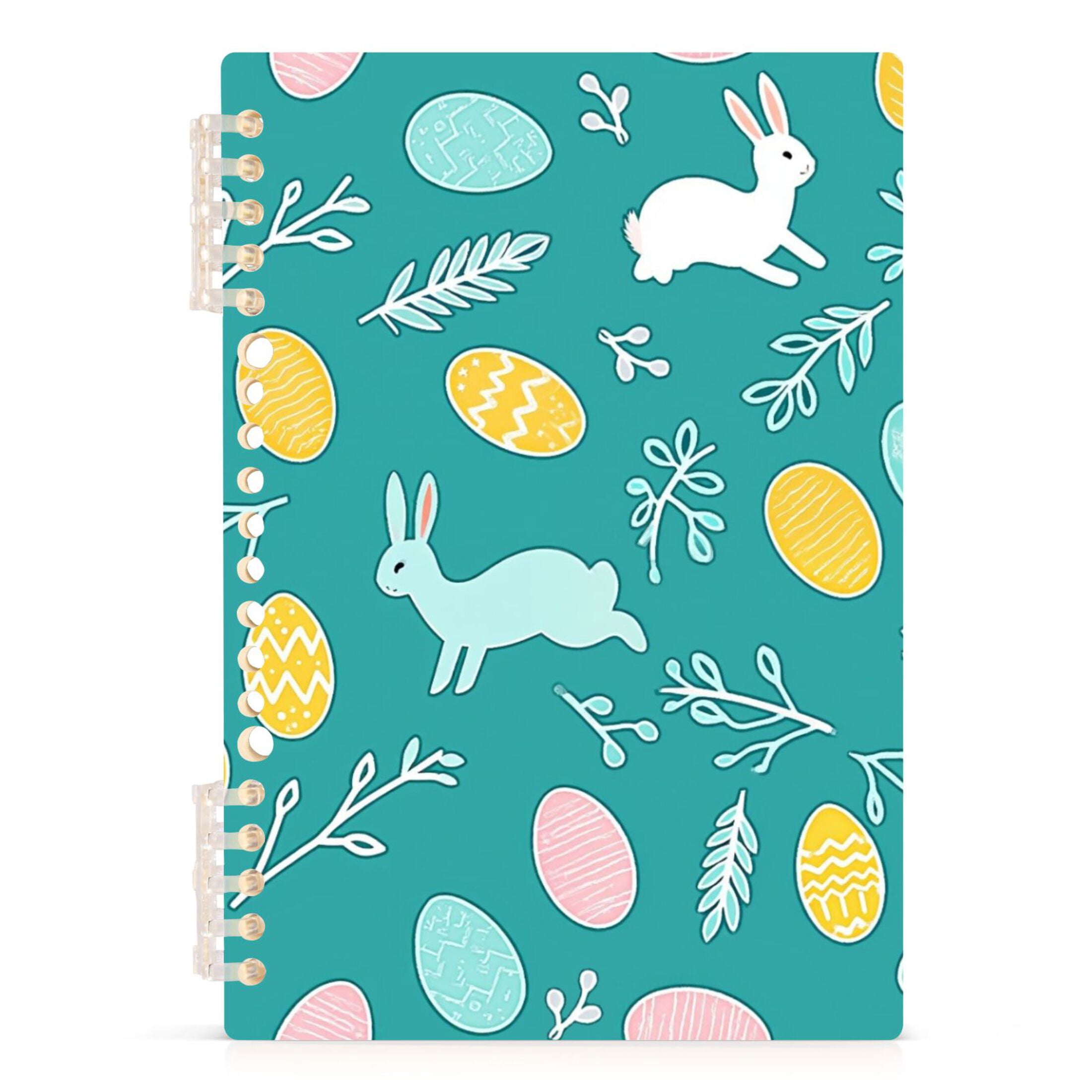 joogoo Spiral Journal Notebook Bunny Easter Eggs-t1 College Ruled ...