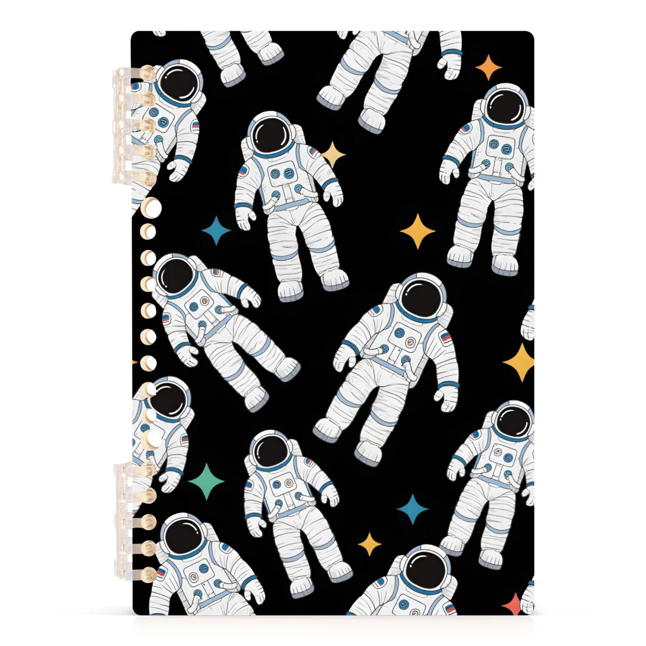joogoo Spiral Journal Notebook Cartoon Astronauts Stars College Ruled ...