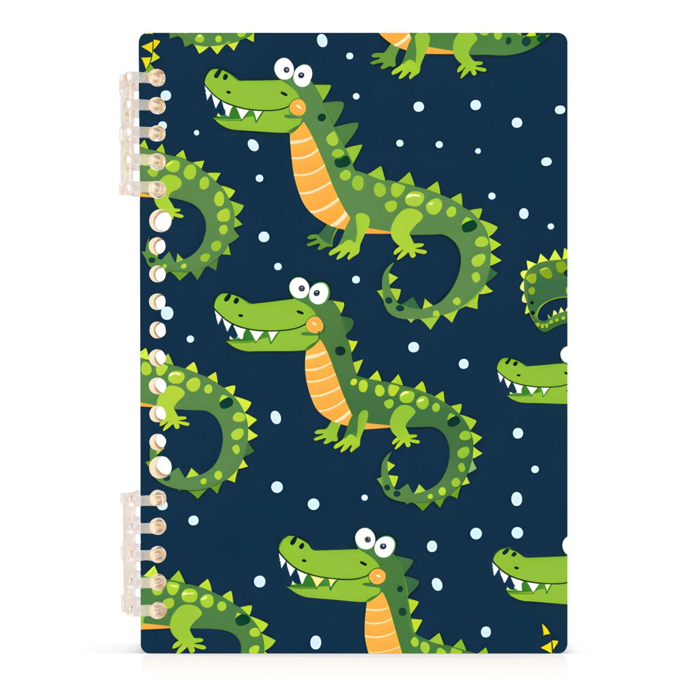 joogoo Spiral Journal Notebook Cute Crocodile Hand Drawn College Ruled ...