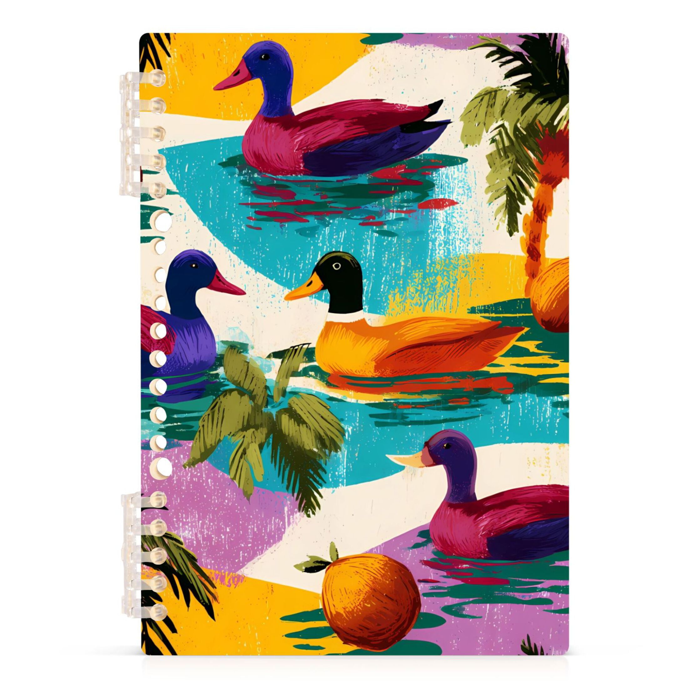 joogoo Spiral Journal Notebook Duck Palm Trees College Ruled Notebooks ...