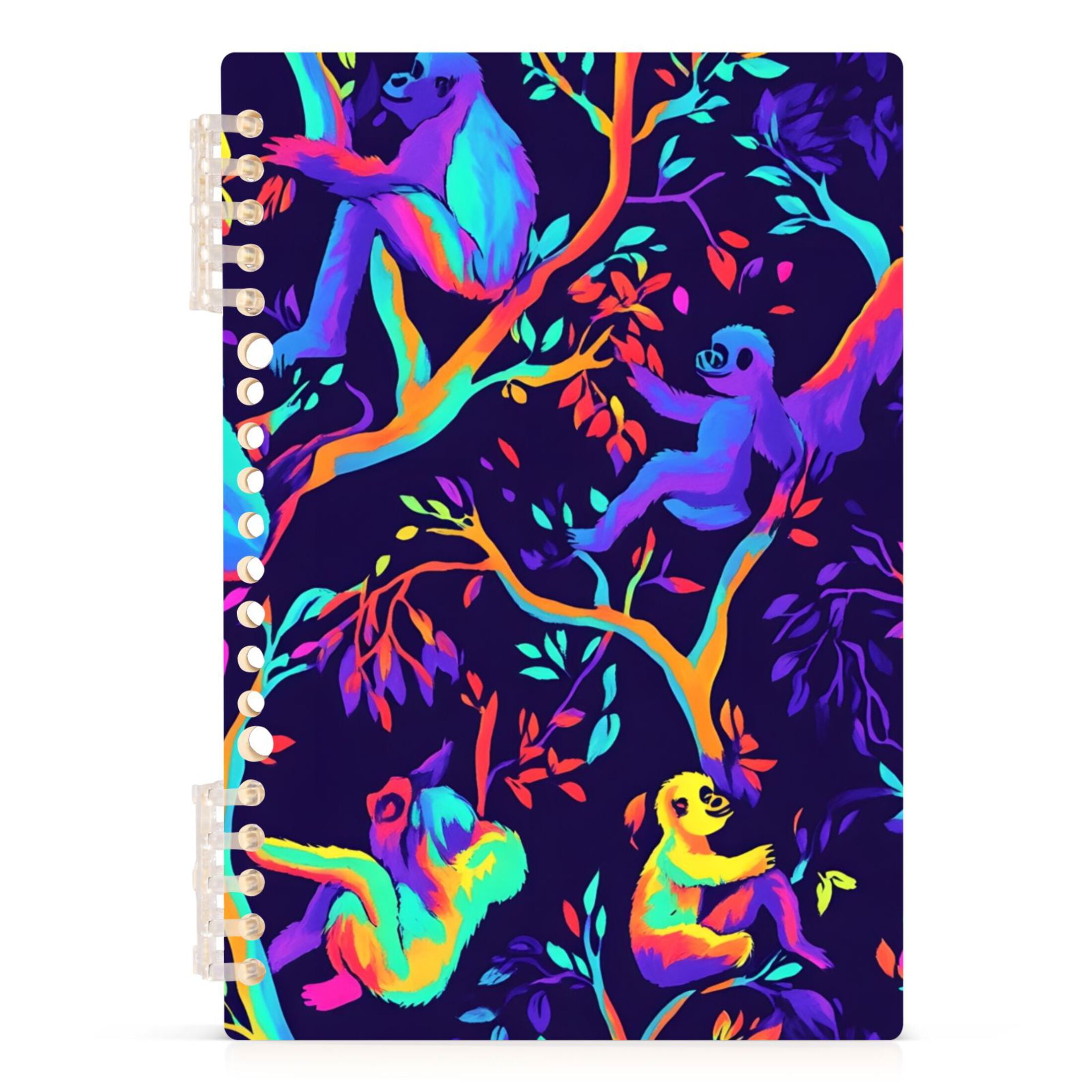 joogoo Spiral Journal Notebook Gorillas Magic Style College Ruled ...