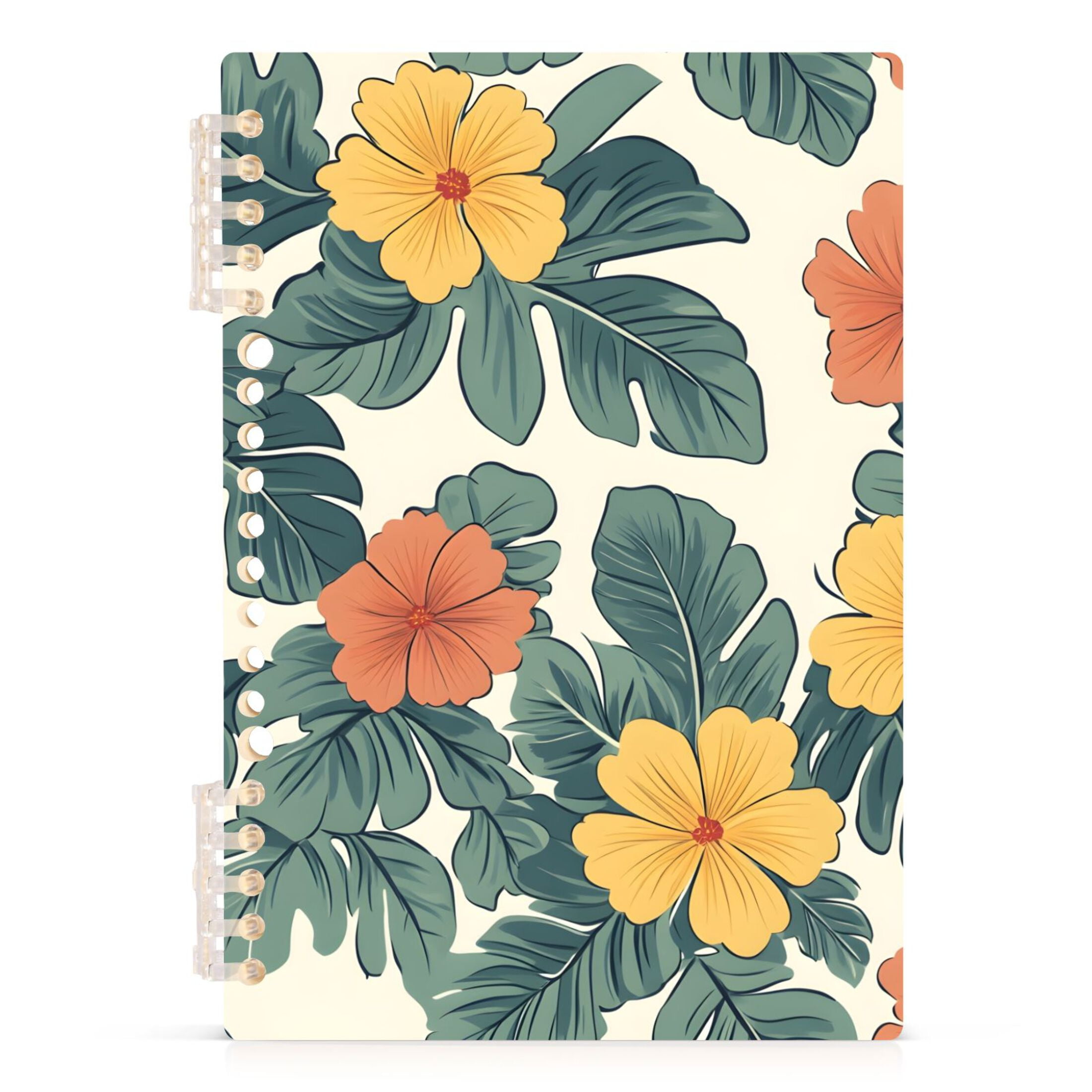 joogoo Spiral Journal Notebook Palm Tree Retro Flower College Ruled ...