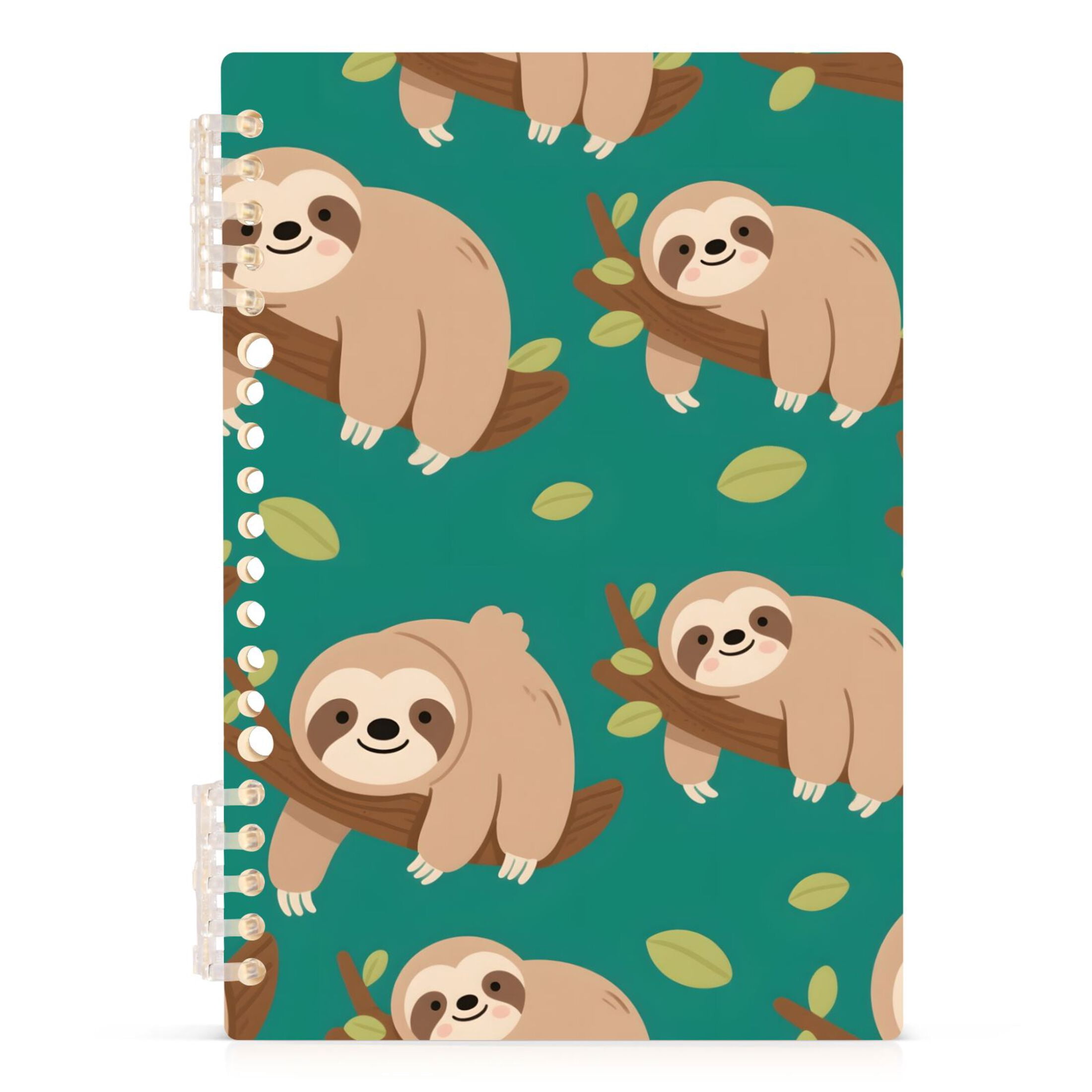 joogoo Spiral Journal Notebook Sloth on Tree Branch College Ruled ...