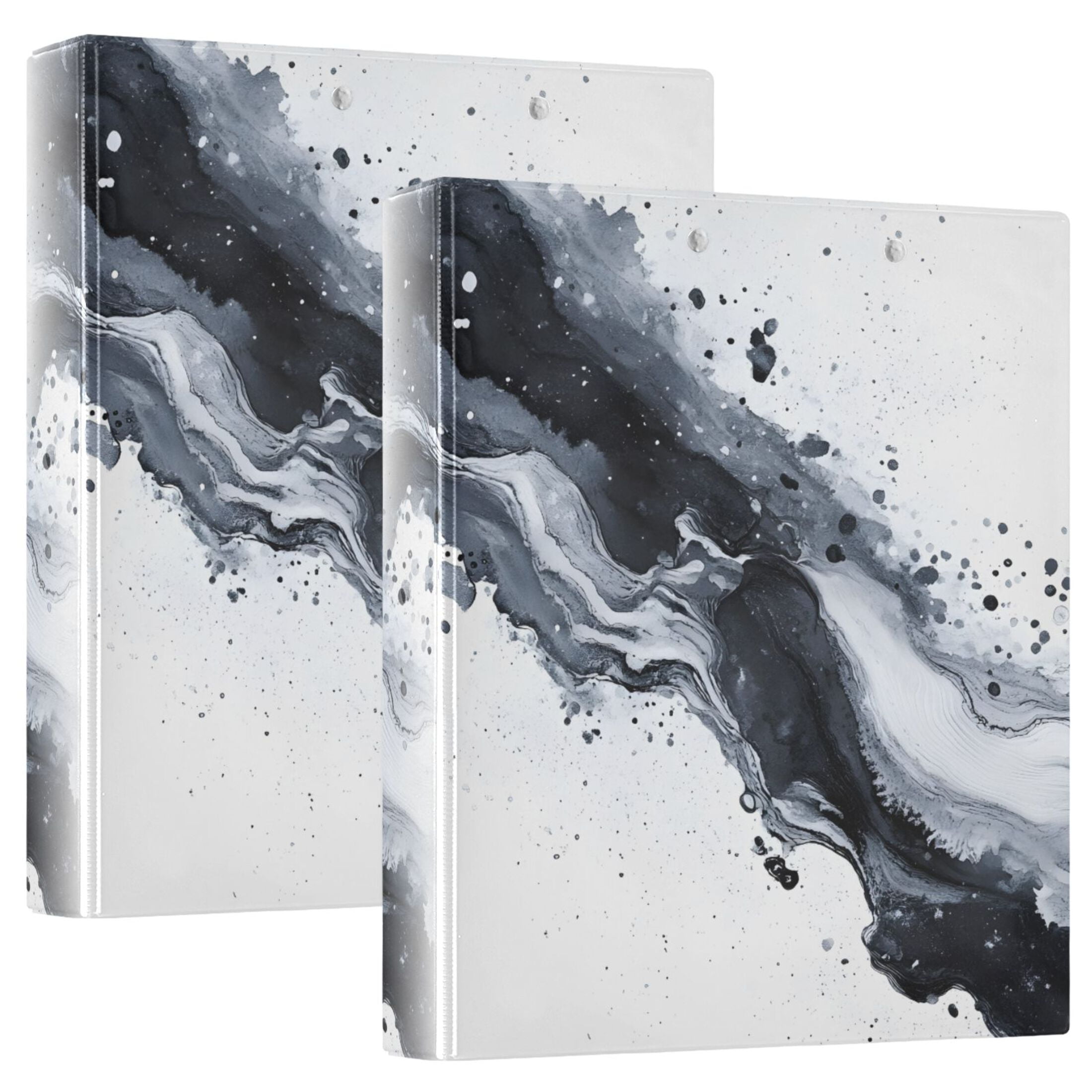 joogoo Splash Art Pattern Hardcover 3 Ring Binder 1.5" Round Rings ...