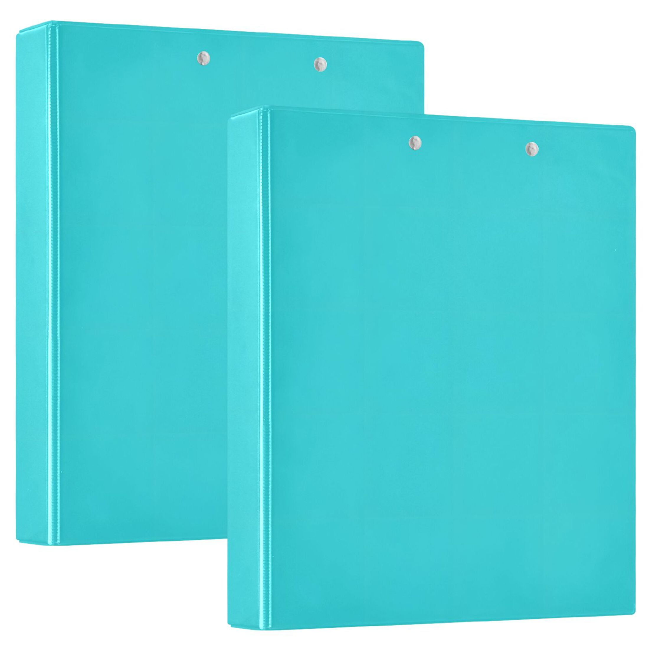 joogoo Turquoise Hardcover 3 Ring Binder 1.5" Round Rings Interior ...