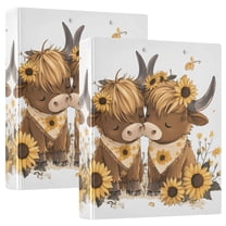 joogoo Dachshund Dog Surfing Hardcover 3 Ring Binder 1.5" Round Rings ...