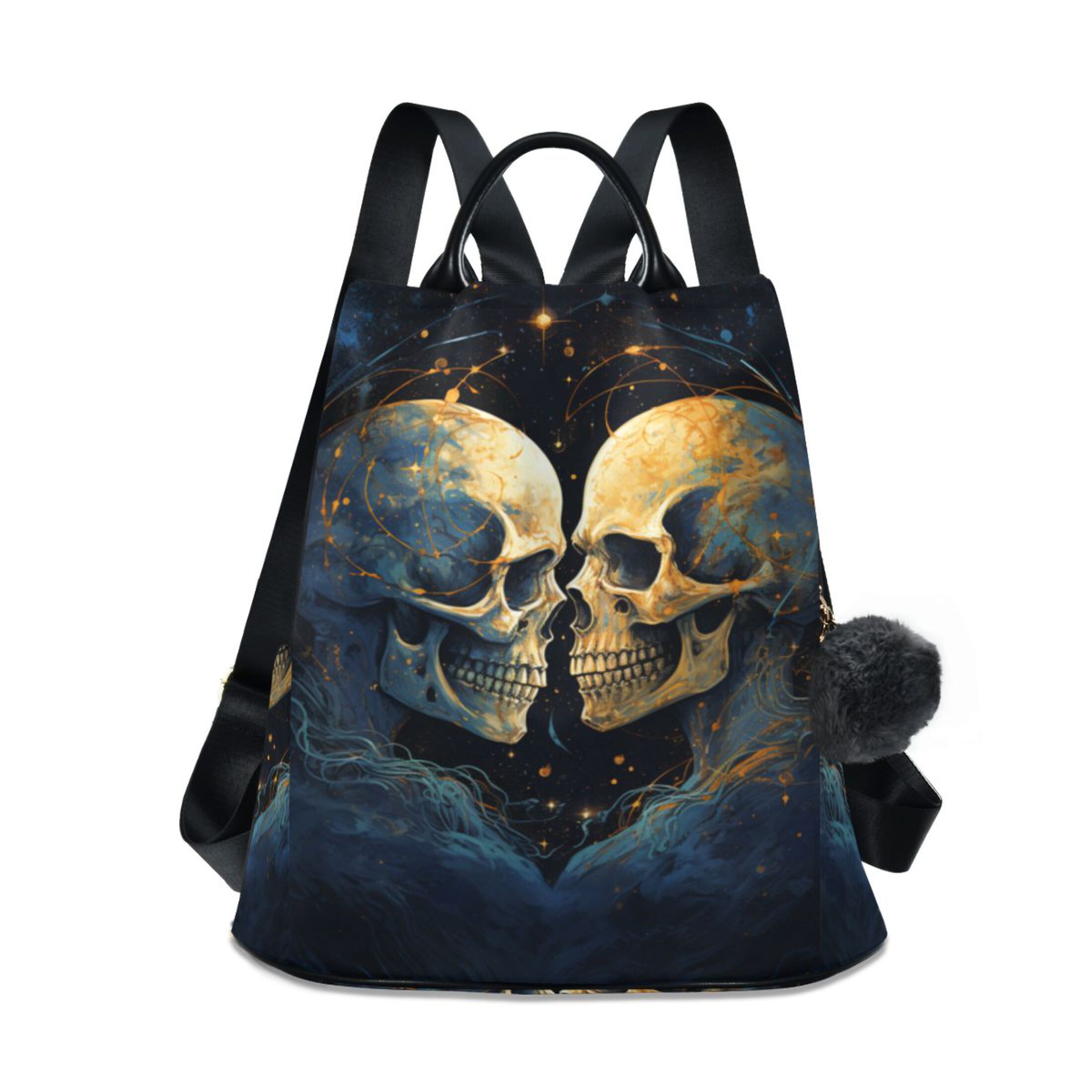 joogoo Two Human Skeleton Backpack Purse for Women Anti Theft Fashion ...