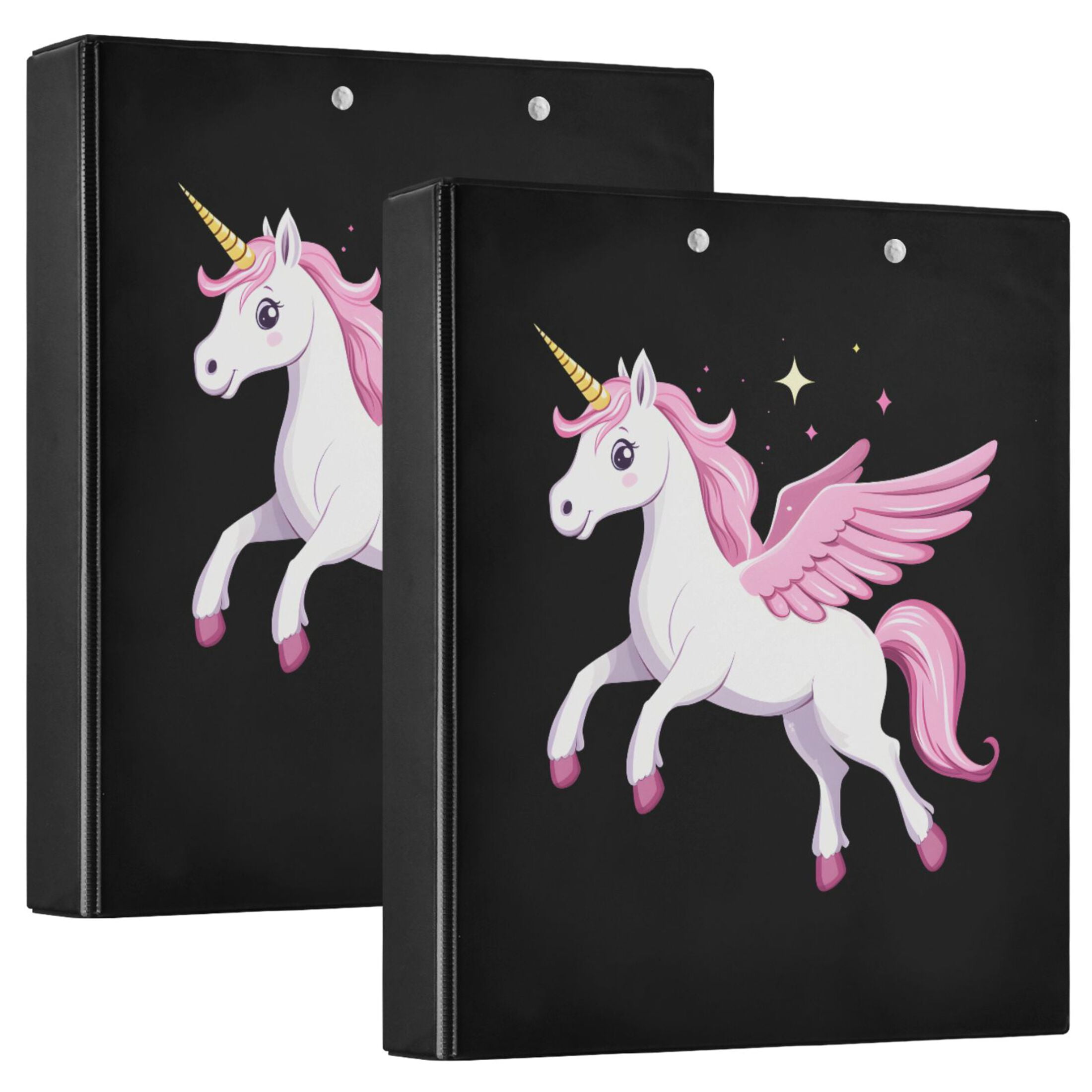 joogoo Unicorn-1 Hardcover 3 Ring Binder 1.5" Round Rings Interior ...