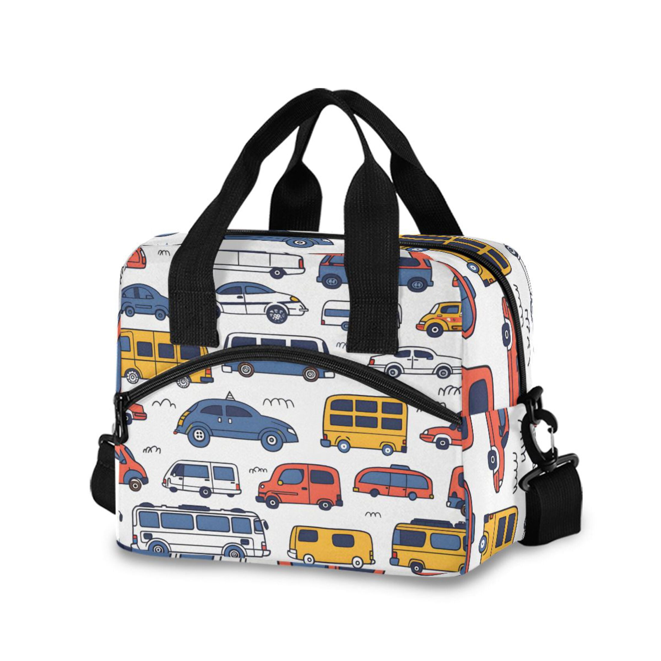 joogoo Vehicles Bus Insulated Lunch Bags Reusable Cooler Box with ...