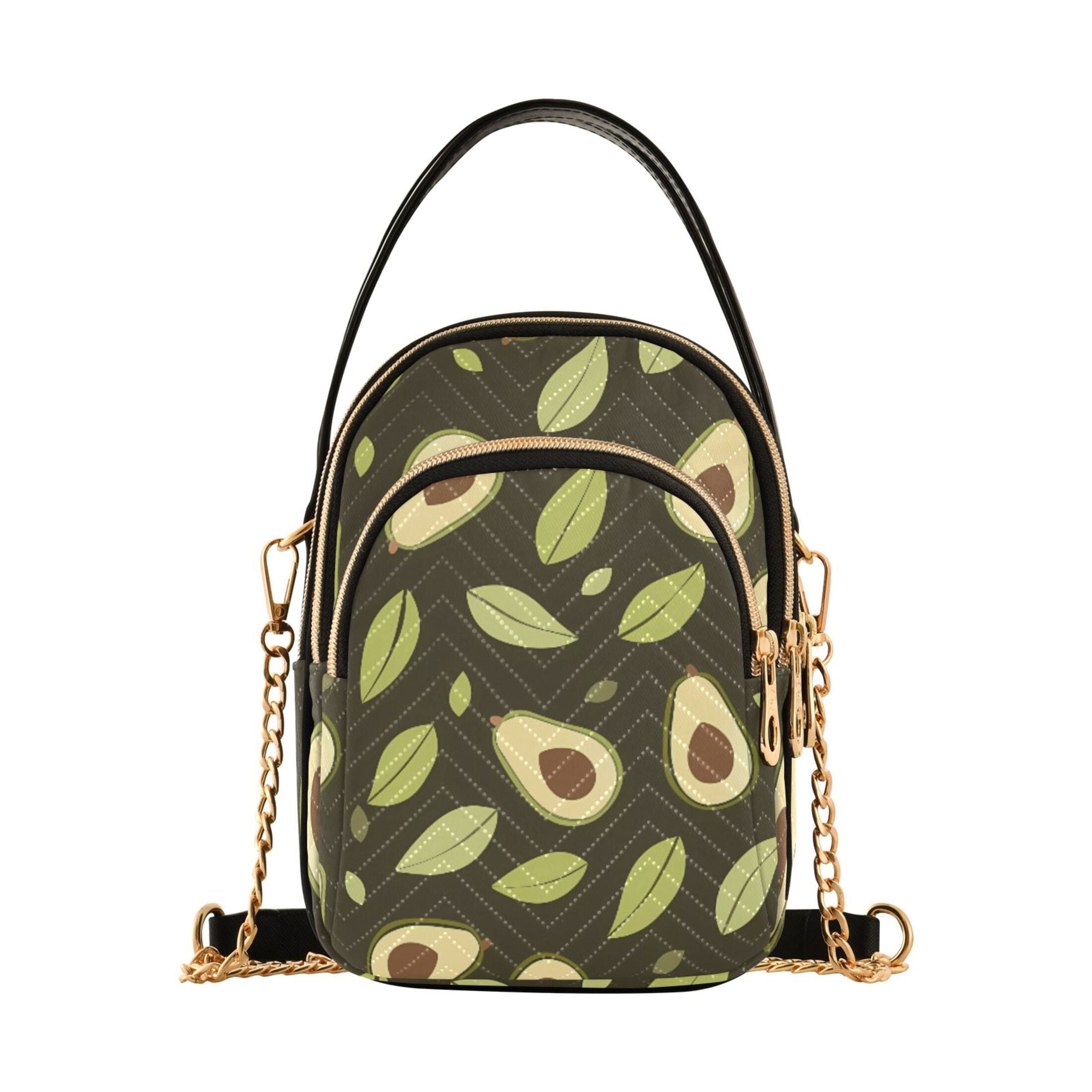 joogoo Women Avocado Fruit Leaf Chain Crossbody Bags Shoulder Handbag ...