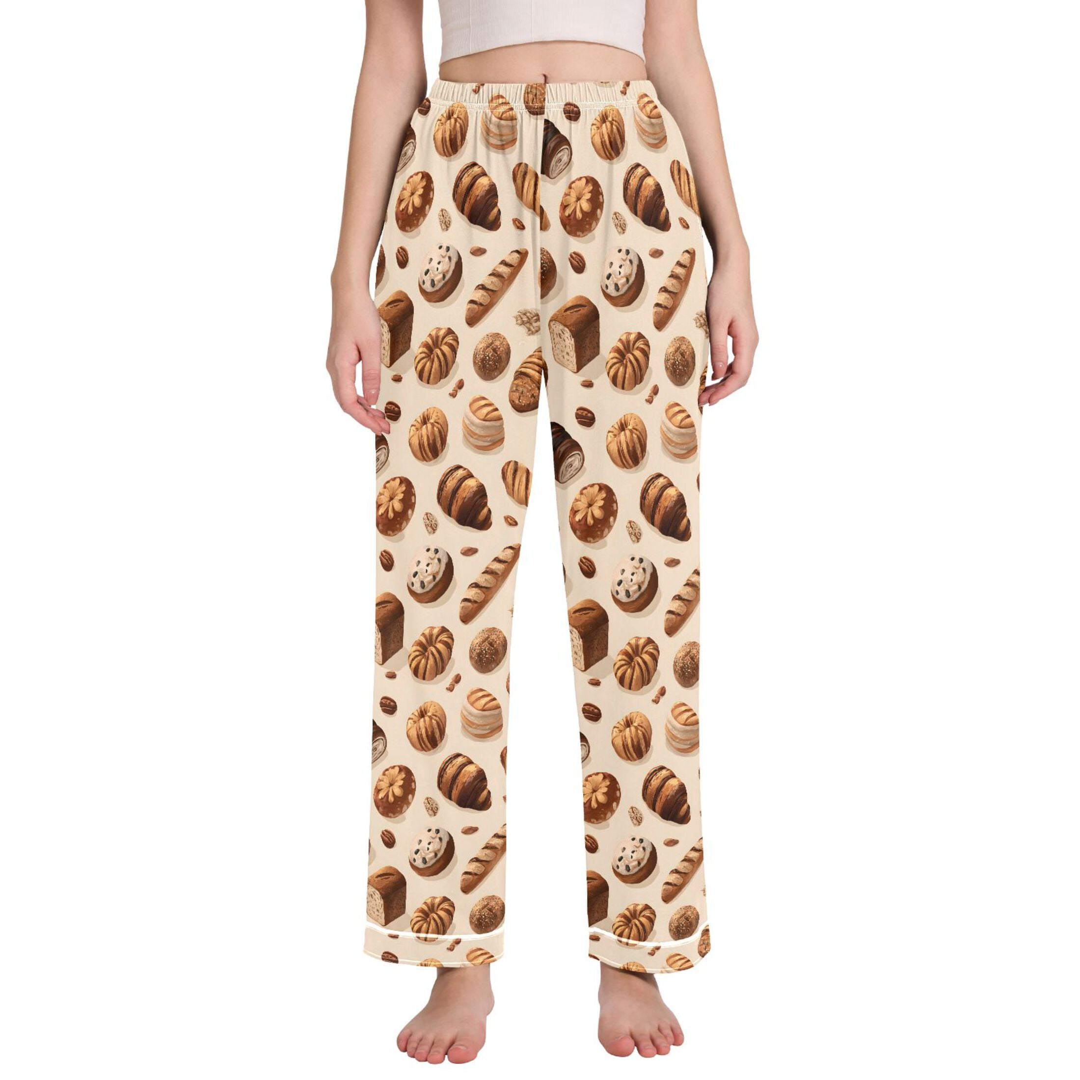 joogoo Women Breads Pajamas Pants Lounge Bottoms Pjs with Pockets M ...