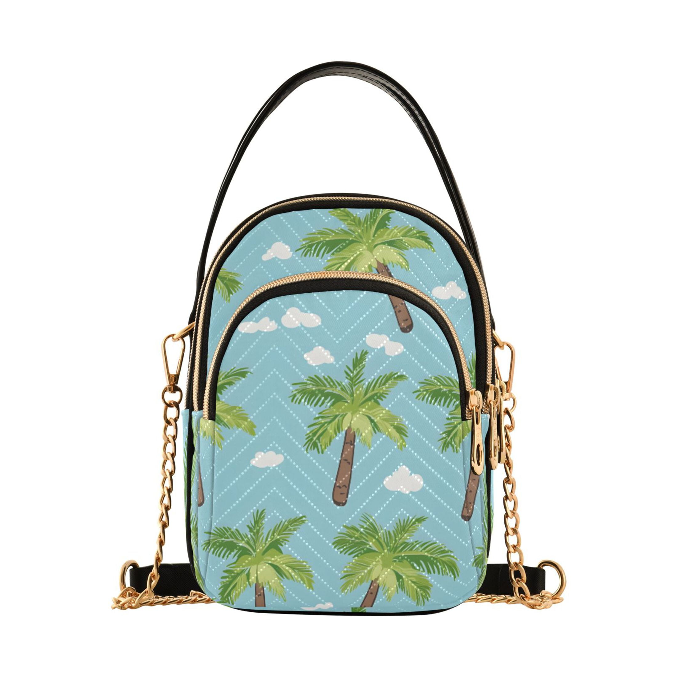 joogoo Women Coconut Palm Tree Chain Crossbody Bags Shoulder Handbag ...