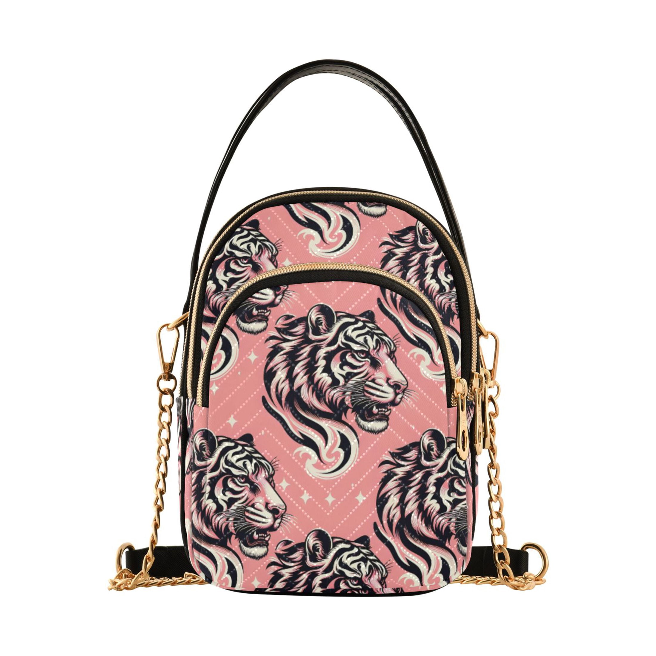 joogoo Women Cool Tiger Chain Crossbody Bags Shoulder Handbag Phone ...