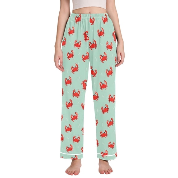 joogoo Women Crabs Cartoon-a1 Pajamas Pants Lounge Bottoms Pjs with ...
