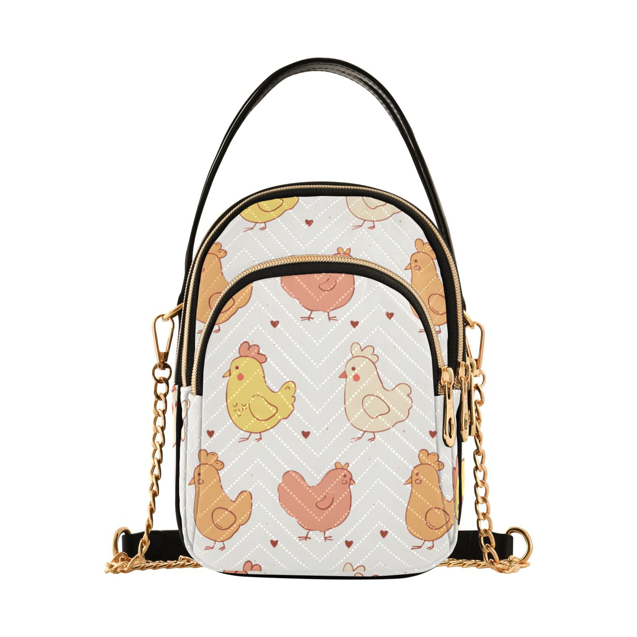 joogoo Women Cute Chicken and Heart Chain Crossbody Bags Shoulder ...