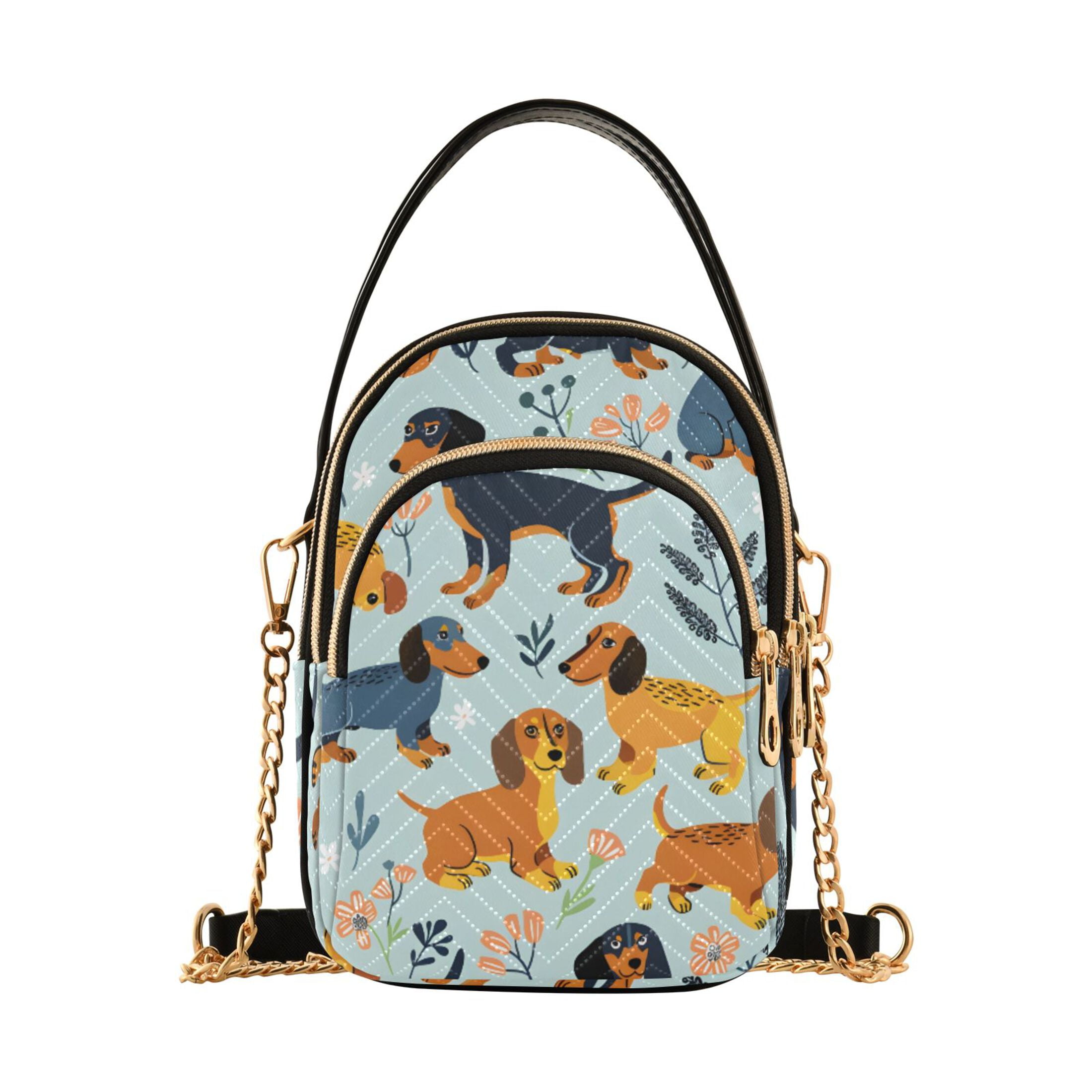 joogoo Women Dachshund Dogs Chain Crossbody Bags Shoulder Handbag Phone ...