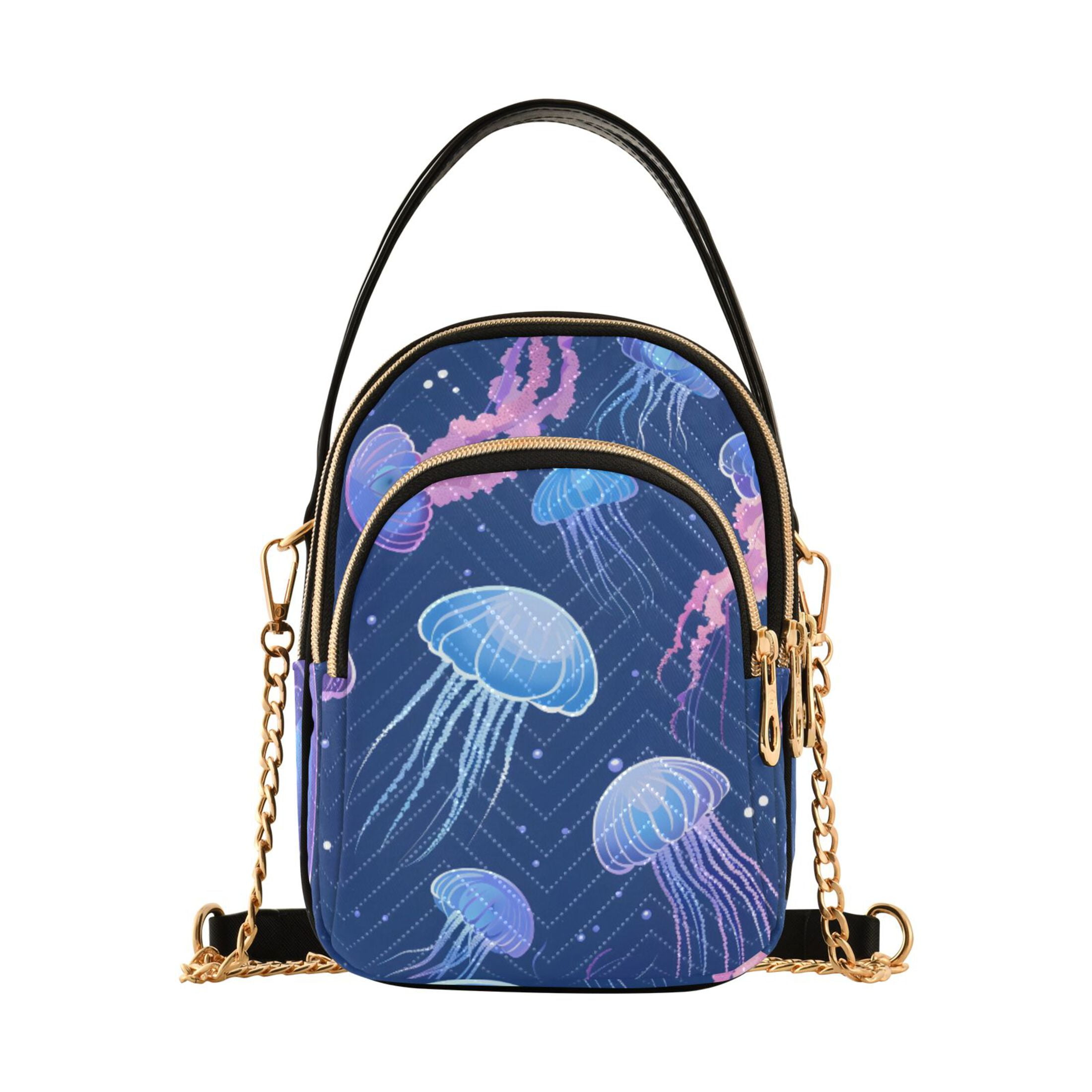 joogoo Women Ocean Jellyfish Chain Crossbody Bags Shoulder Handbag ...