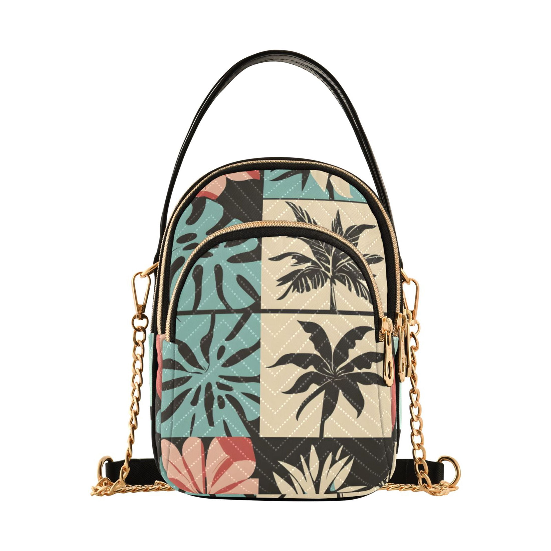 joogoo Women Retro Palm Tree Chain Crossbody Bags Shoulder Handbag ...
