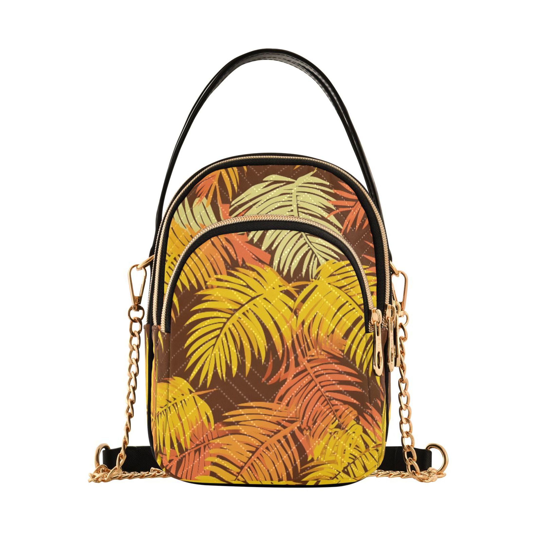joogoo Women Retro Tropical Palm Tree Chain Crossbody Bags Shoulder ...