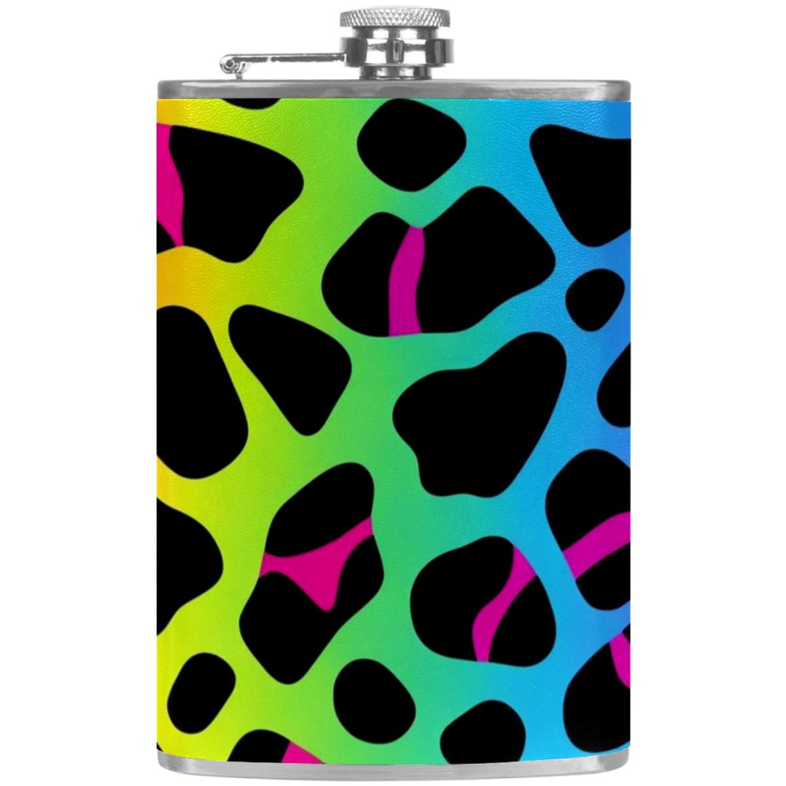 josid Leopard Print Pattern 3.6x6in Stainless Steel Small Flask Leak ...