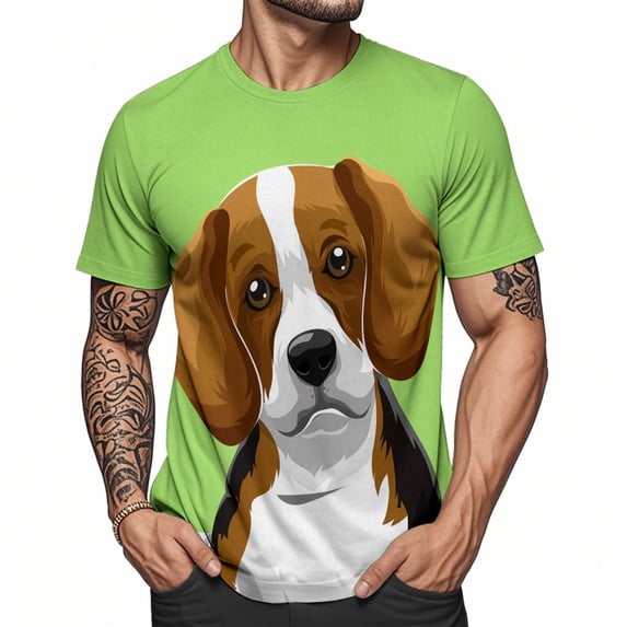 jowamay Mens Animal Graphic T Shirts Crew Neck Fashion Printed T Shirts ...