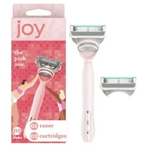 Joy Female Razor Handle and 2 Blade Refill Cartridges, Teal - Walmart.com