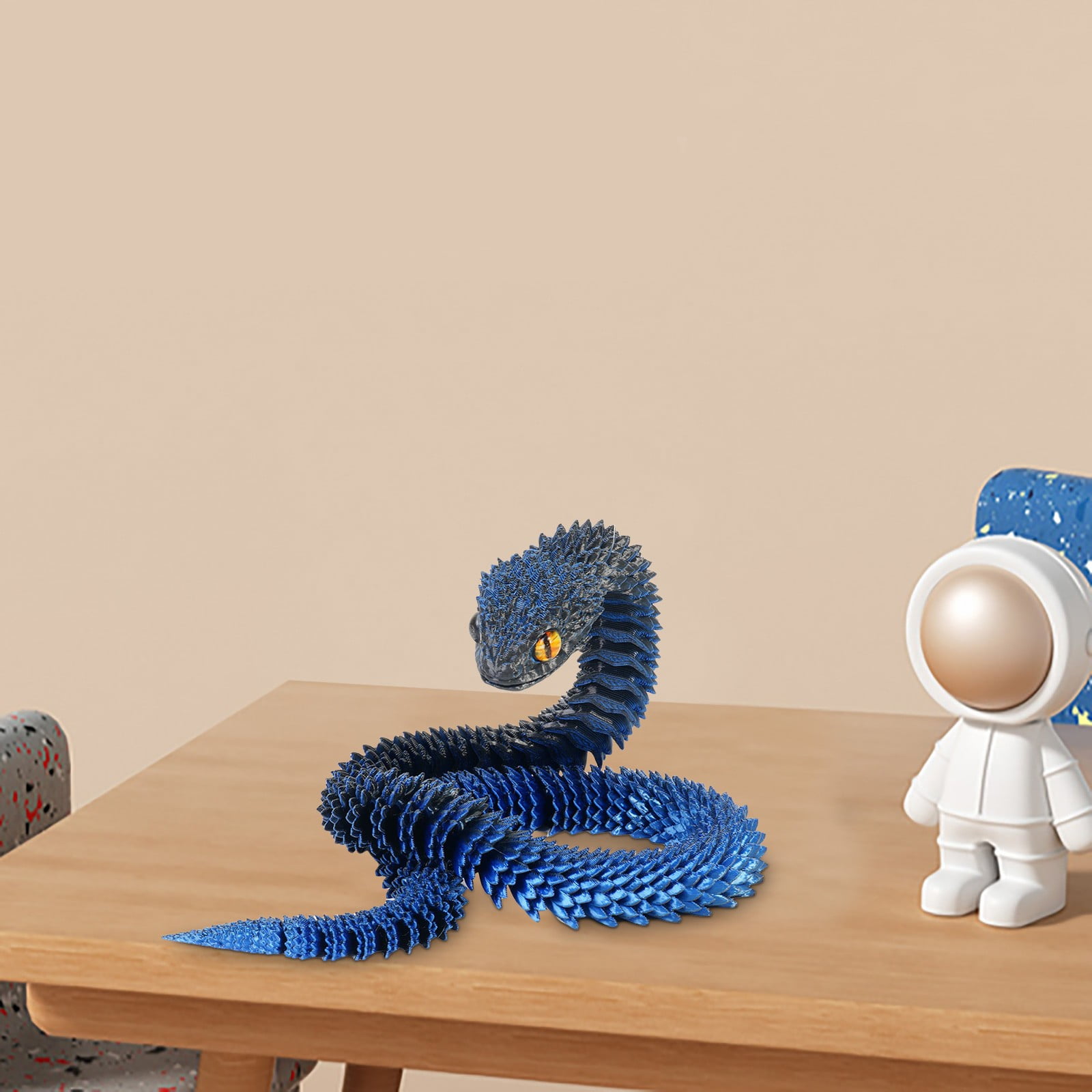 joyioe 3D Printed Animals-Snake Viper 3D Printed Snake Toys 3D Printed ...