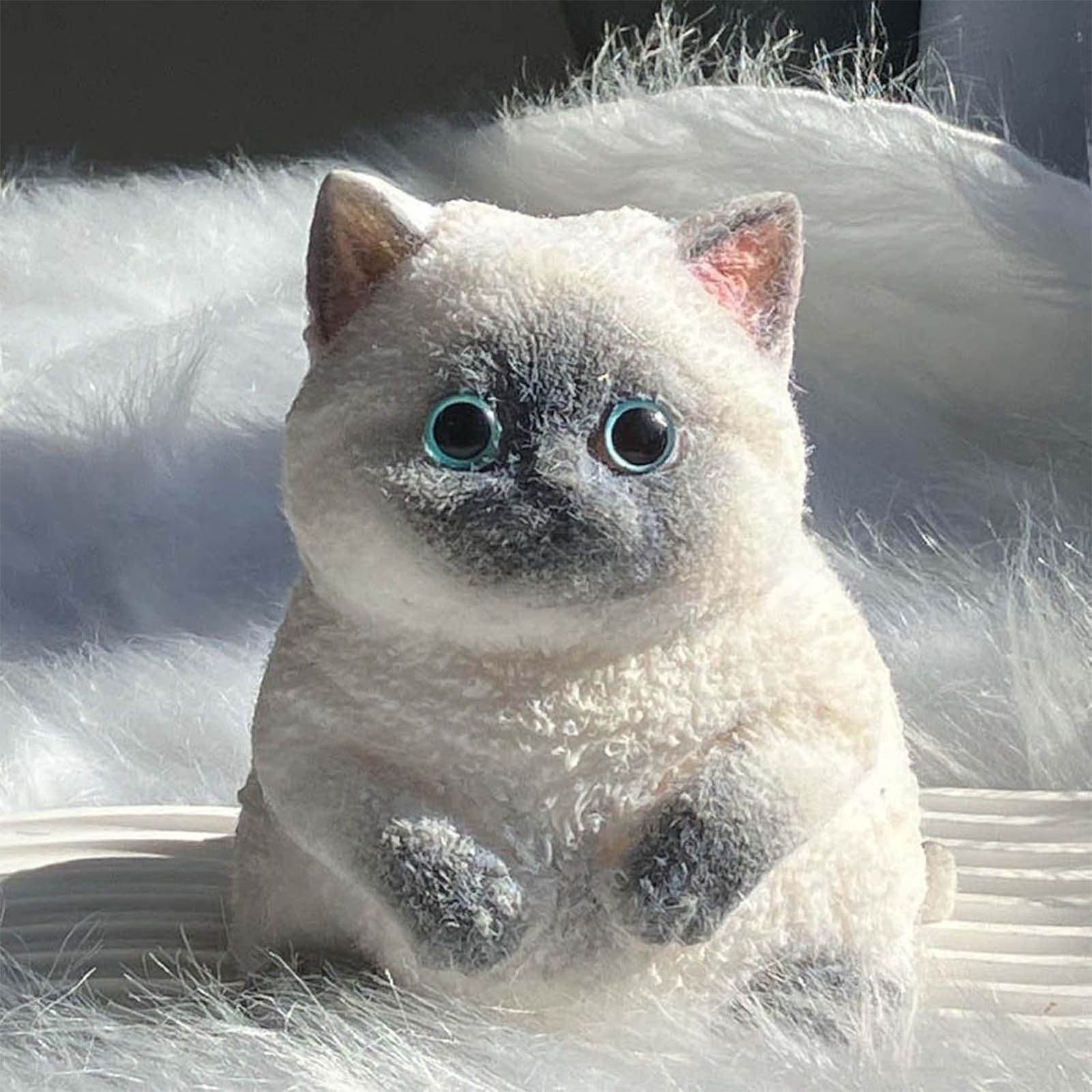 joyioe Realistic Taba Cat Squishy Taba Squishy Stress Reliver Gift for ...