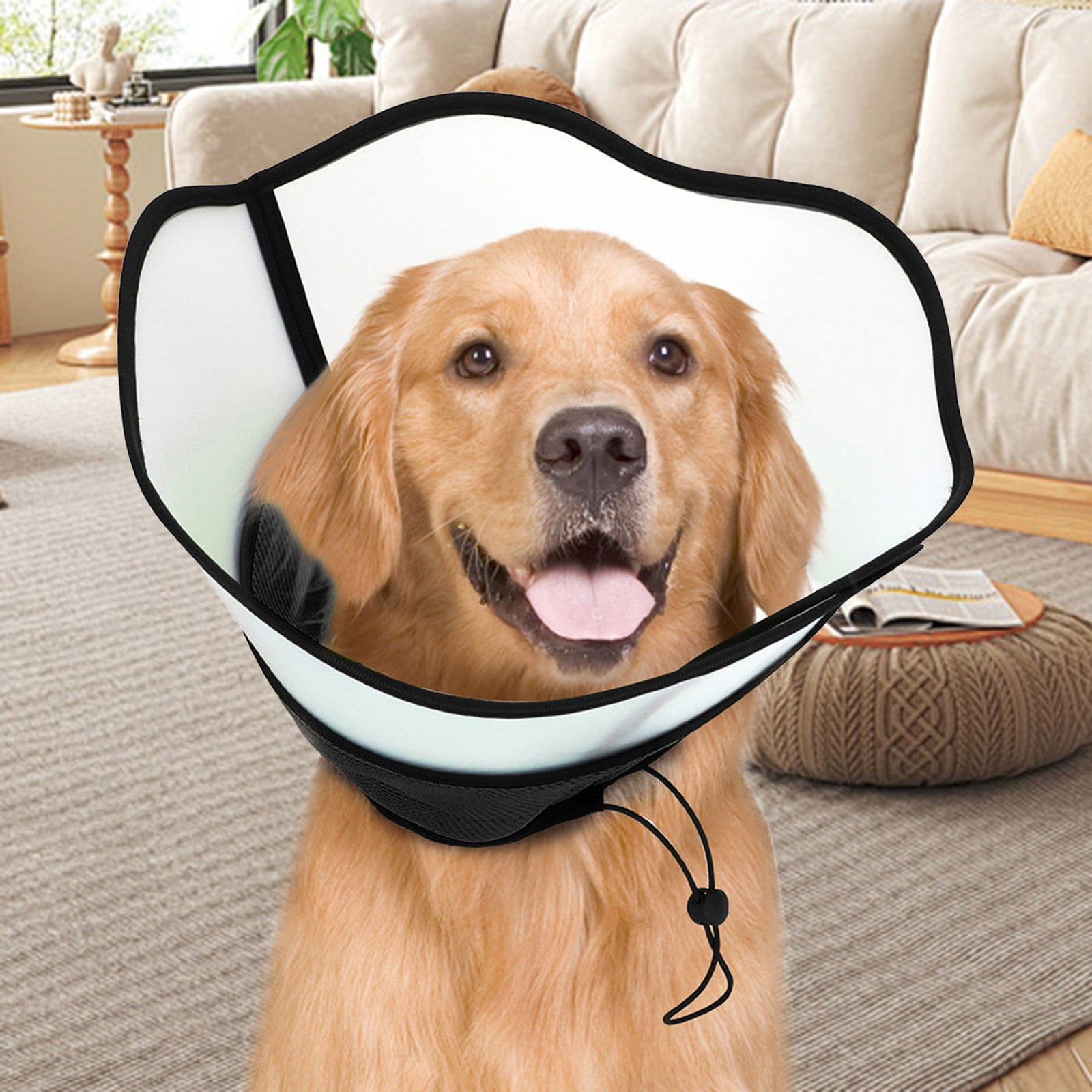 joyioe Soft Dog Cone for Large Dogs to Stop Licking Biting Wounds ...