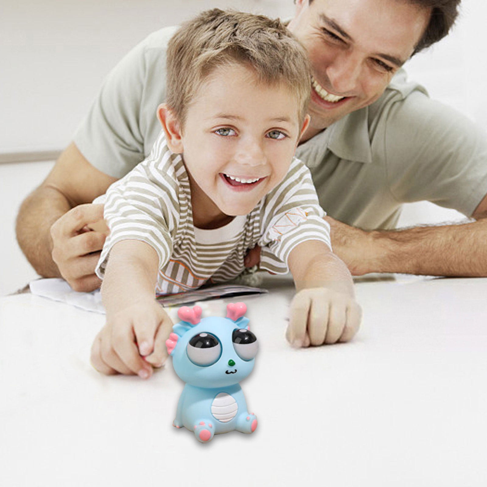 joyioe Squeeze Stress Relief Toy Eye Popping Dragon Funny Eyeball Burst ...