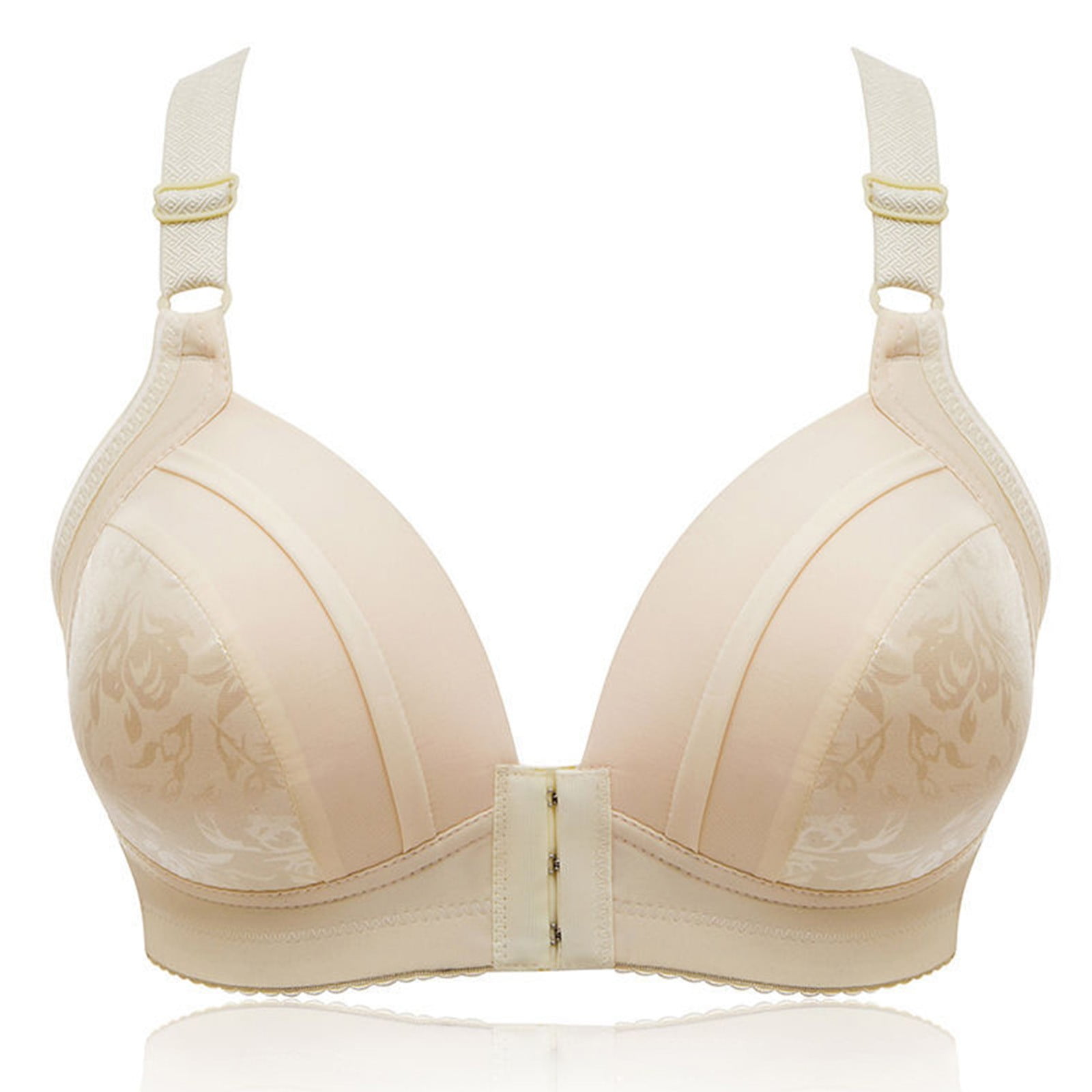 jsaierl Bras for Women Wirefree Lift T-shirt Bras Seamless Padded ...