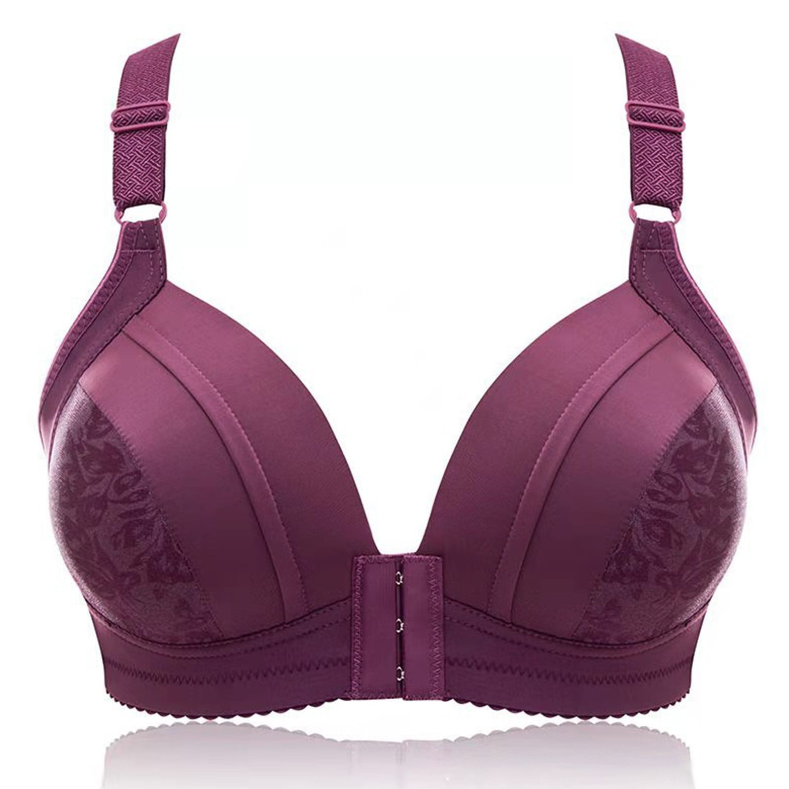 jsaierl Bras for Women Wirefree Lift T-shirt Bras Seamless Padded ...
