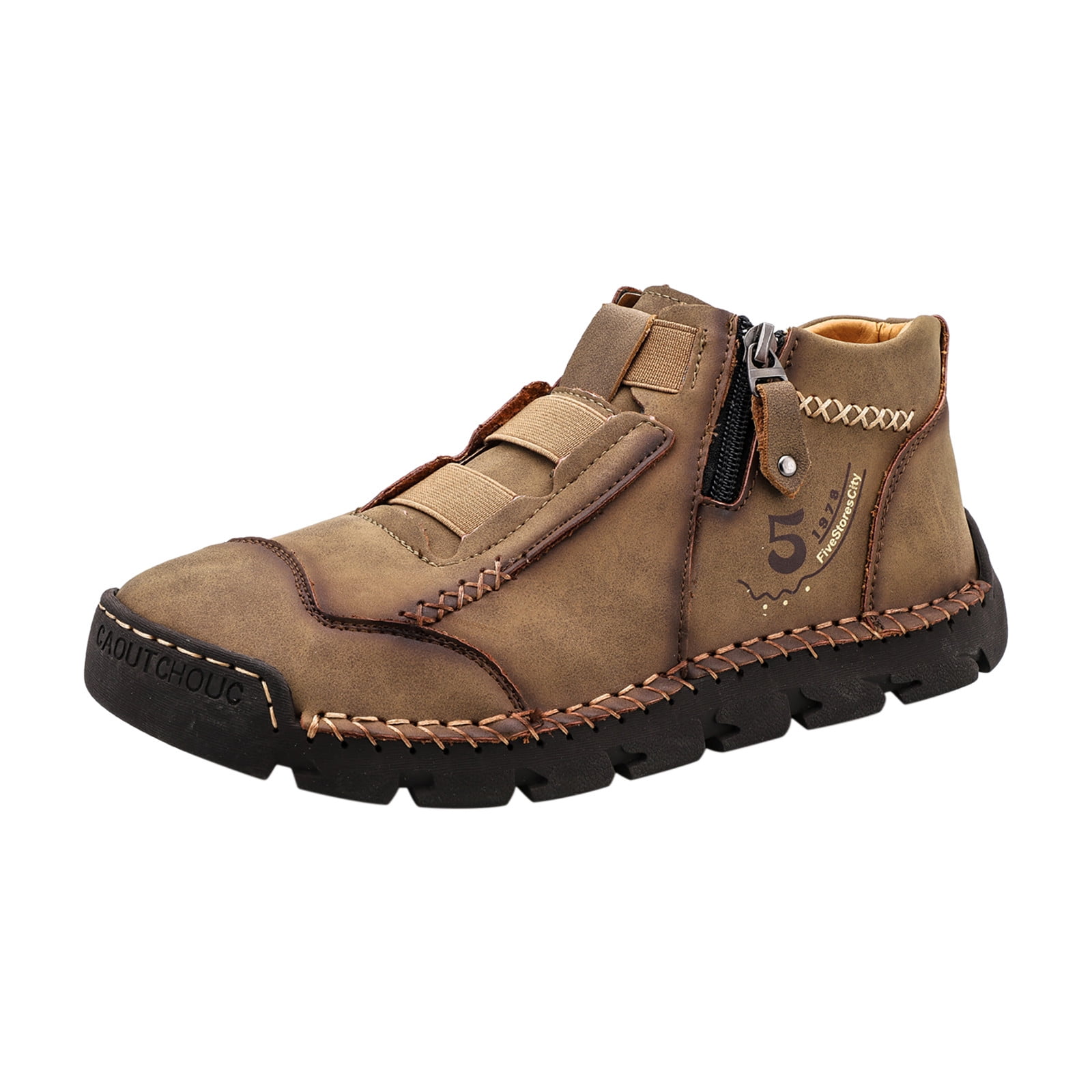 jsaierl Men's High-top Shoes Boots Breathable Non-Slip Boots Fall ...