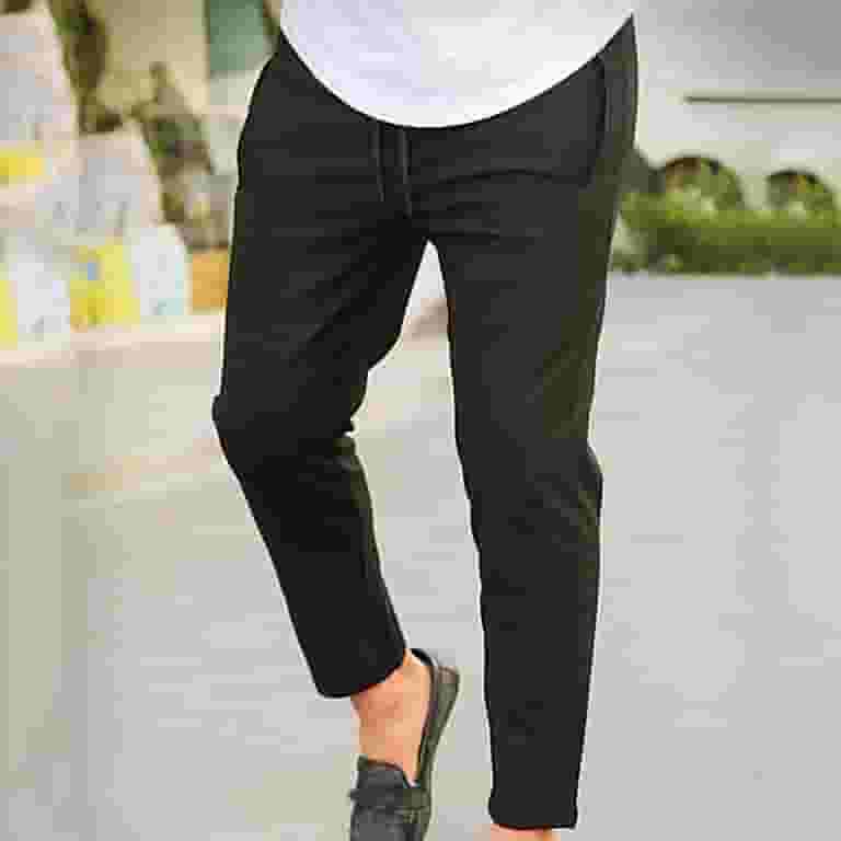 jsaierl Men's Slim Fit Tapered Dress Pants with Drawstring jsaierl Men's Slim Fit Tapered Dress Pants with Drawstring